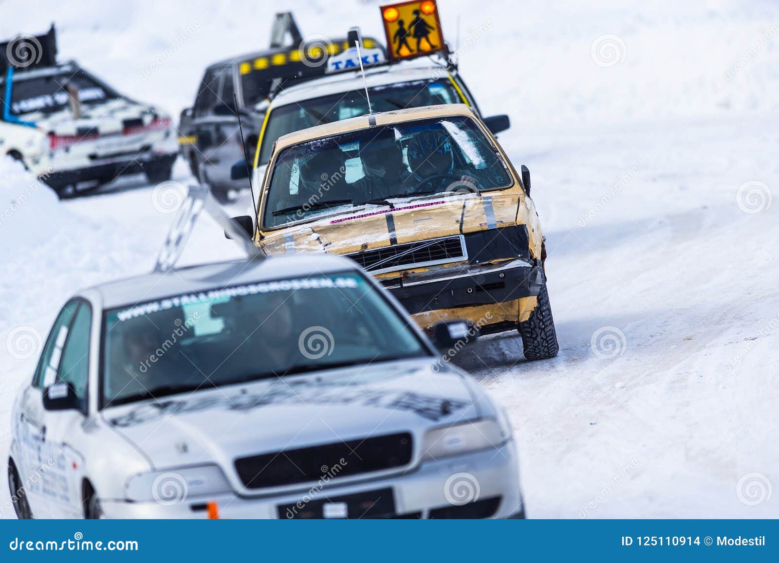 Ice Car Racing stock photo. Image of championship, adrenalin - 125110914