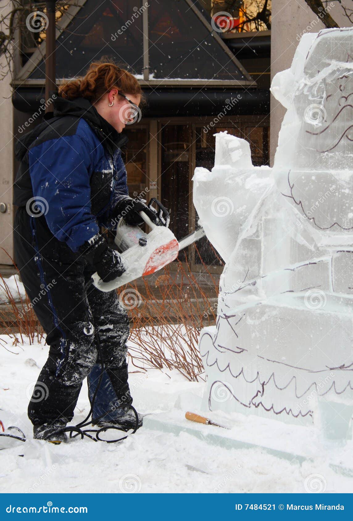 Ice Carving Editorial Photo | CartoonDealer.com #7484521