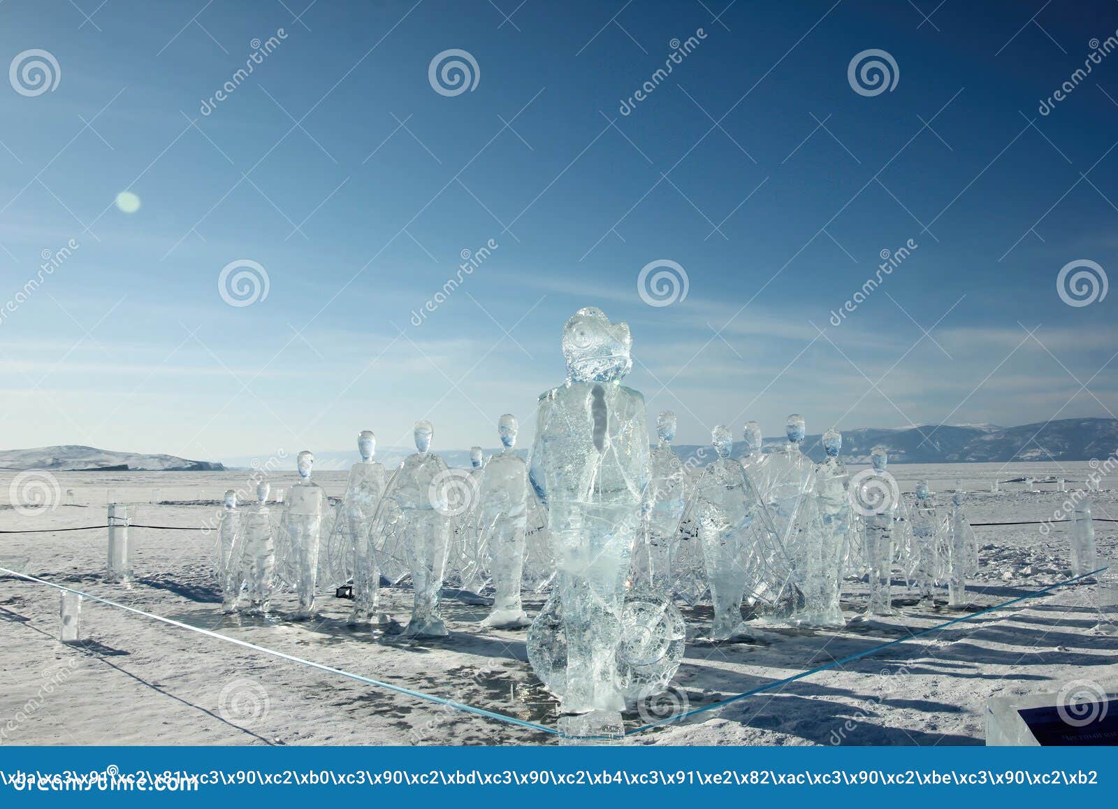 Ice Carving with a Chisel. Ice Sculptures Editorial Stock Photo - Image ...