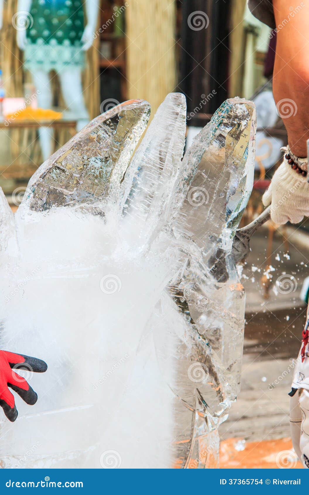Ice carving stock photo. Image of public, craftsmanship - 37365754