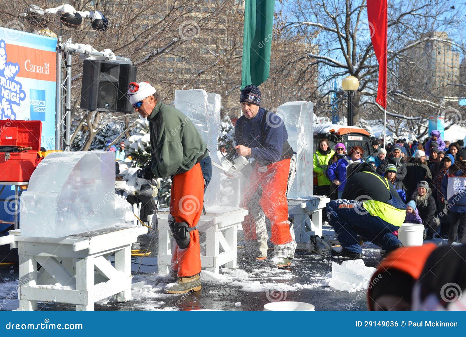 Ice Carving at Winterlude editorial photo. Image of confederation ...