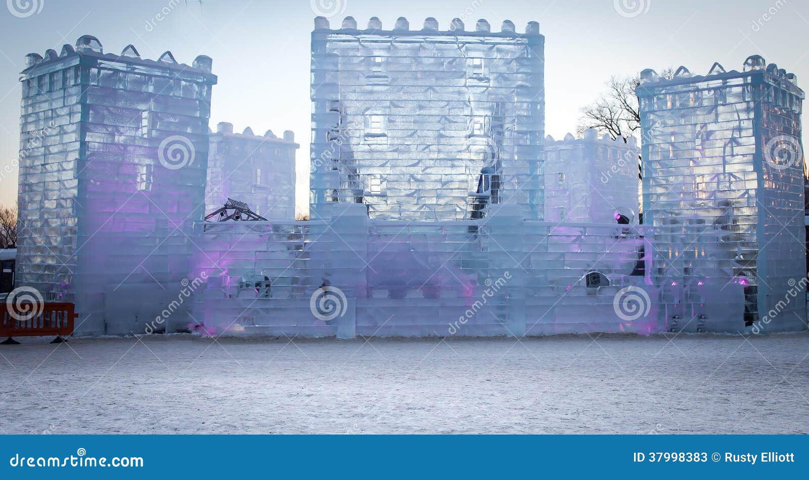Ice castle stock image. Image of city, quebec, building - 37998383