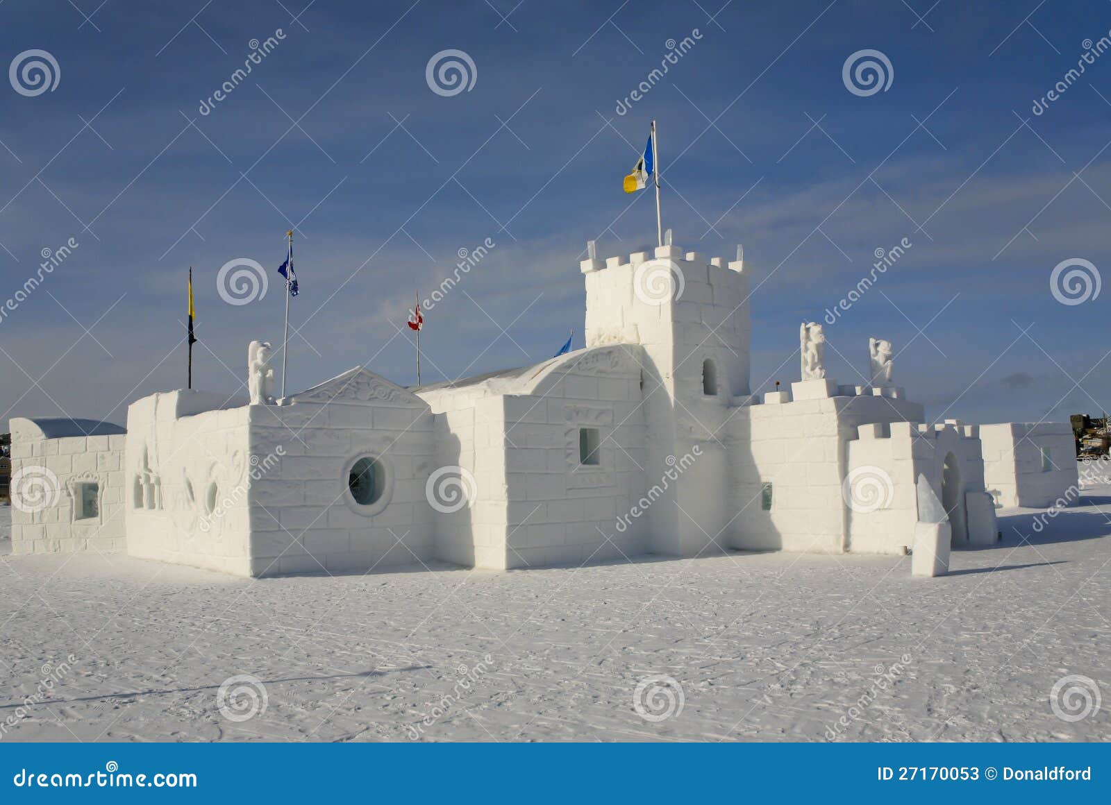 Ice Castle, Yellowknife, NWT, Canada Stock Image - Image of cold ...
