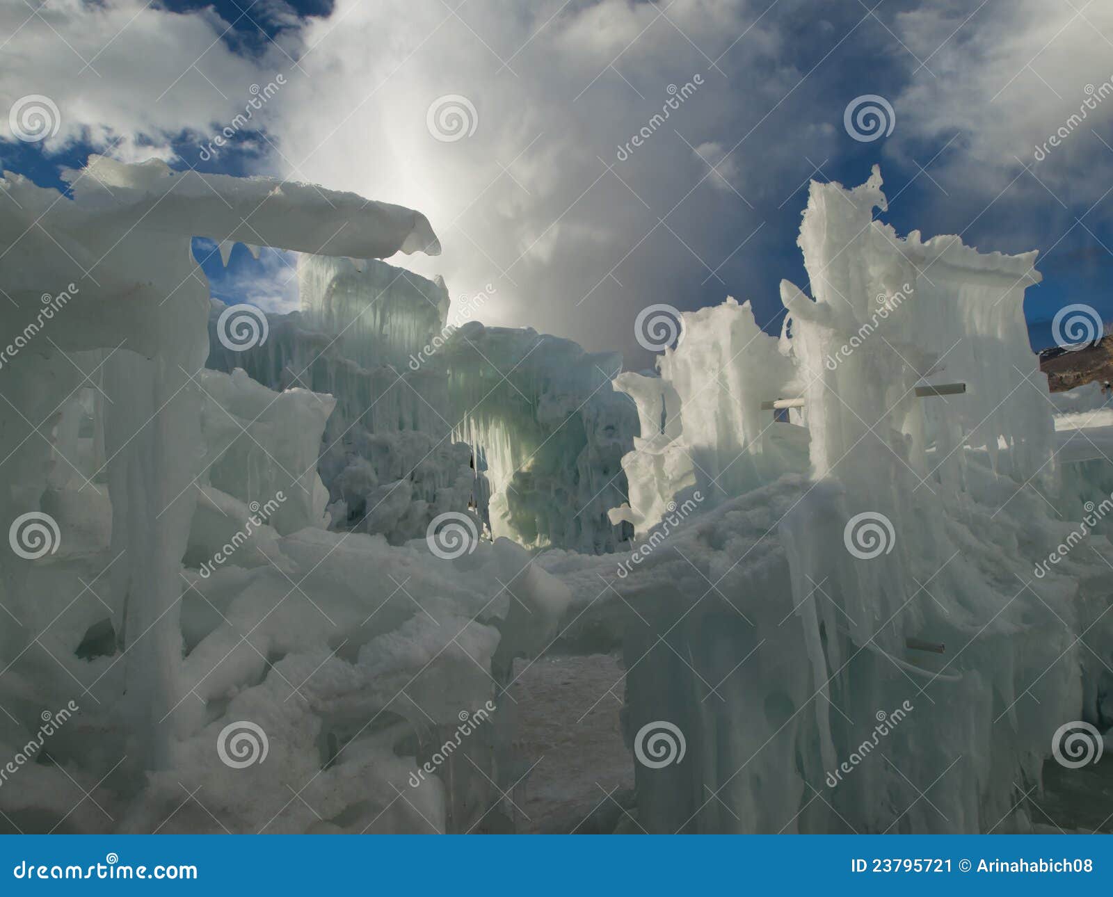 Ice Castles stock image. Image of pathway, wonderland - 23795721