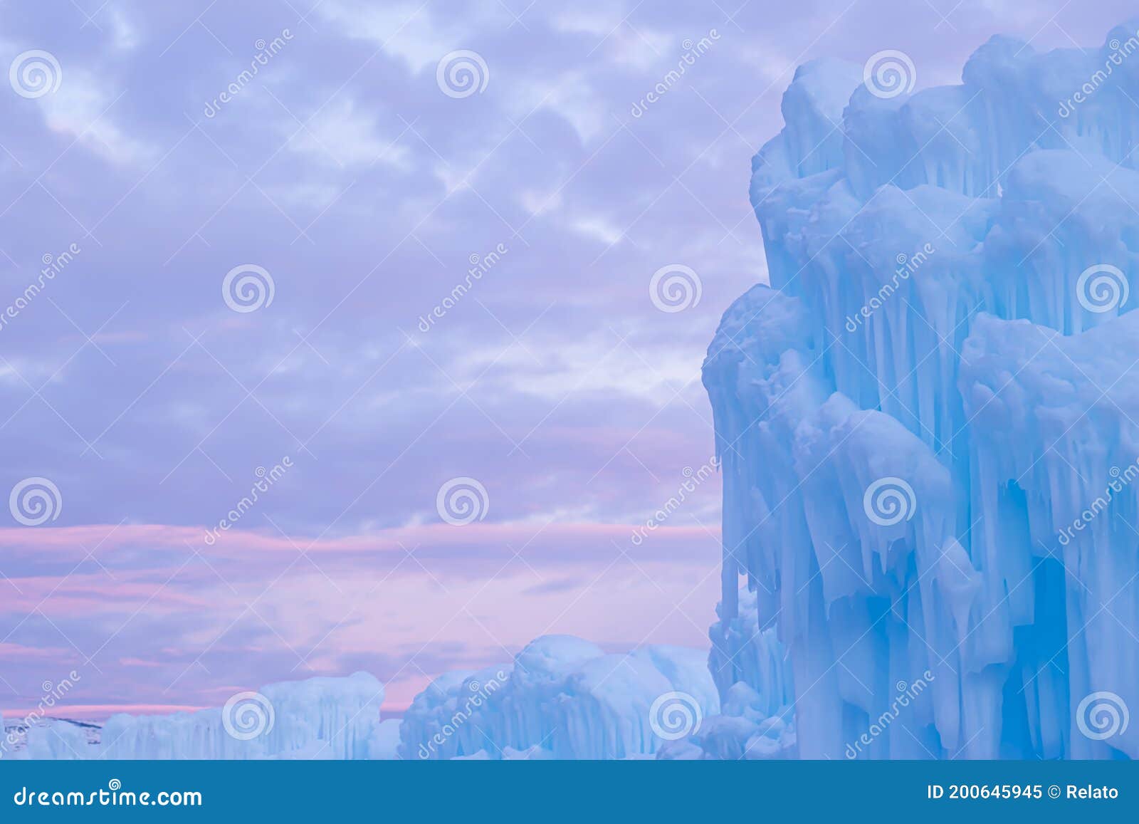 Ice Castles in Midway, Utah. Stock Image - Image of natural, america ...