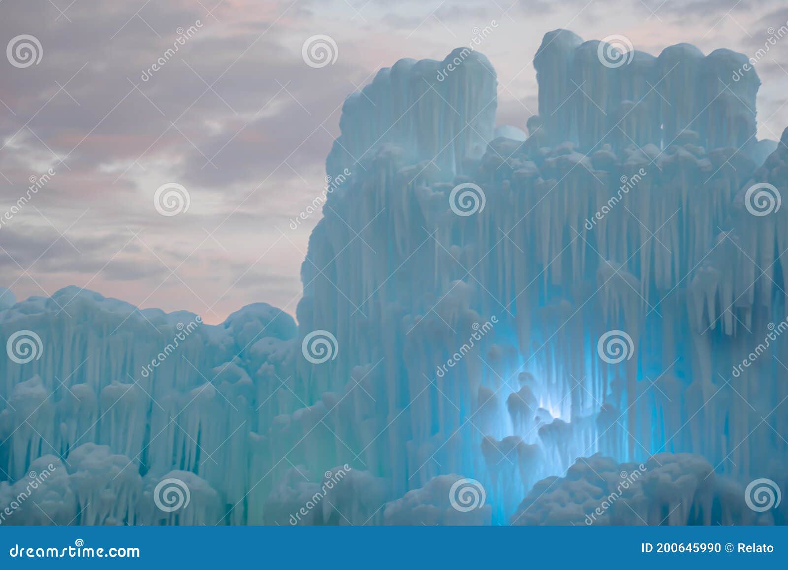 Ice Castles in Midway, Utah. Stock Photo - Image of scene, america ...