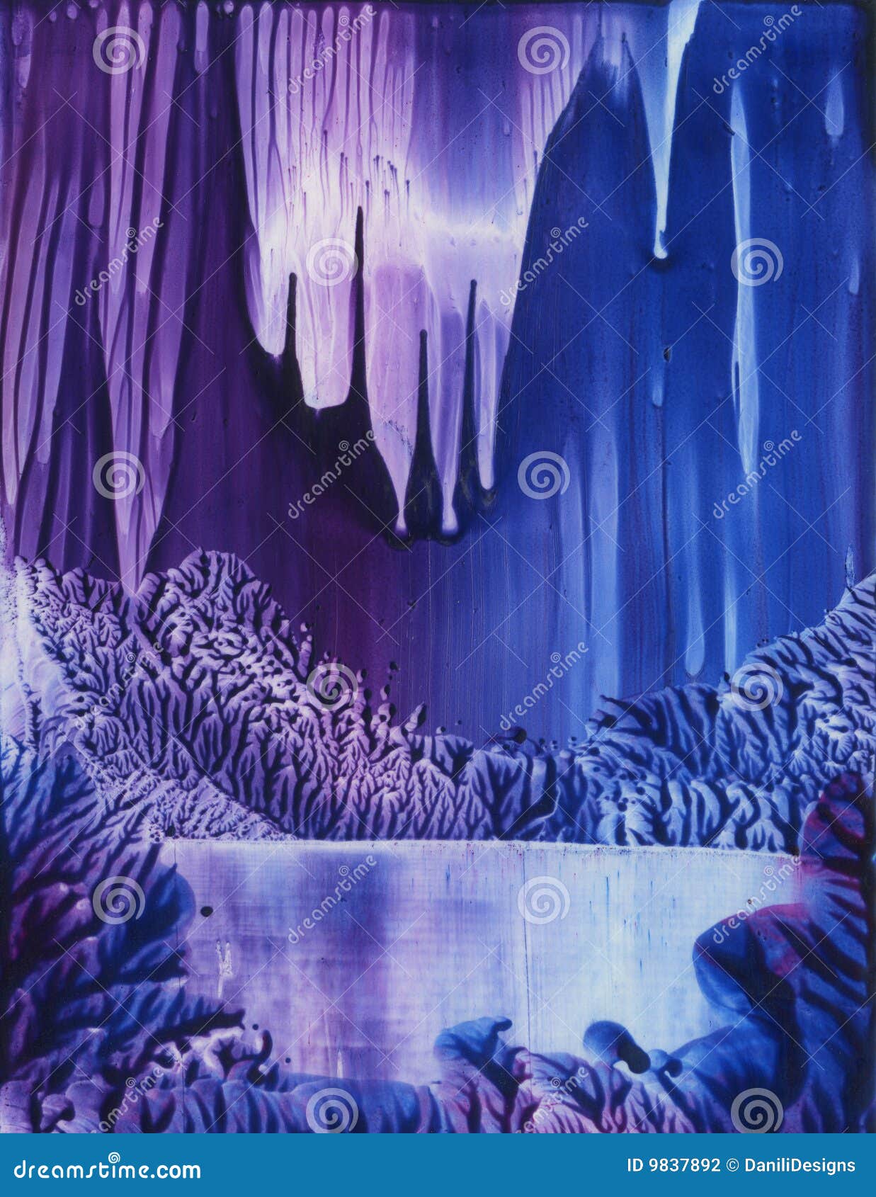 Ice Cavern stock photo. Image of lake, cave, painting - 9837892