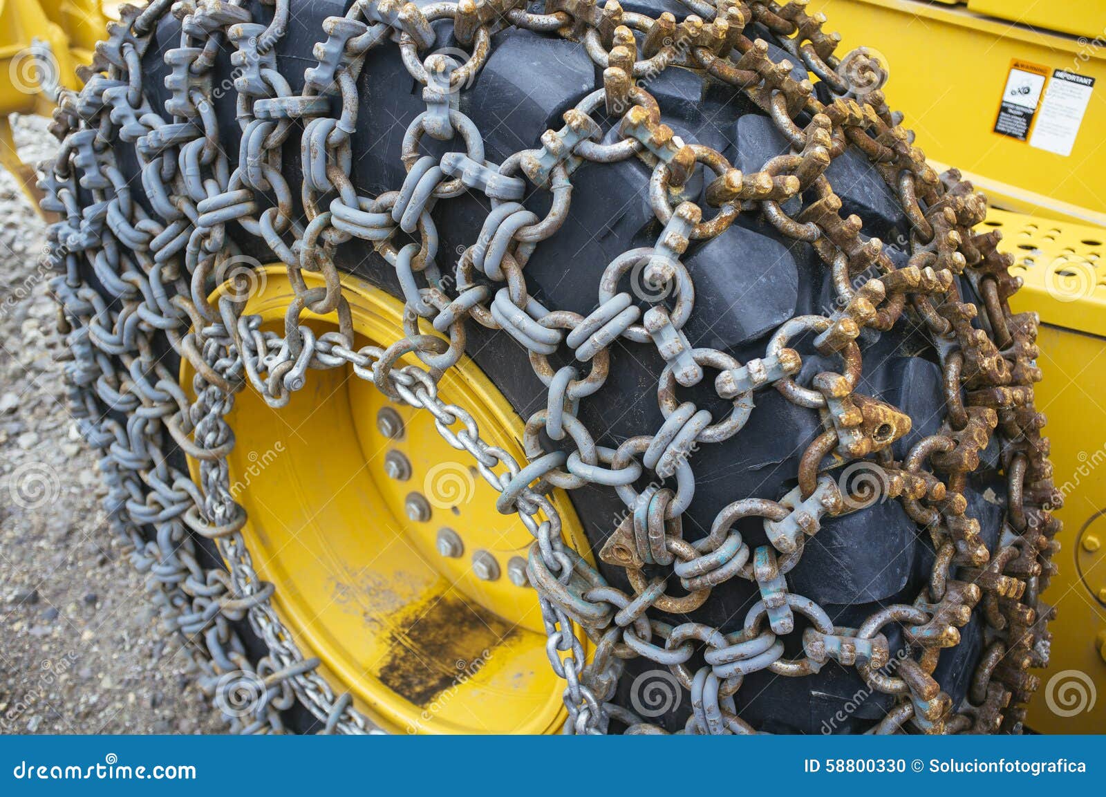 Ice chains stock photo. Image of transportation, industrial - 58800330