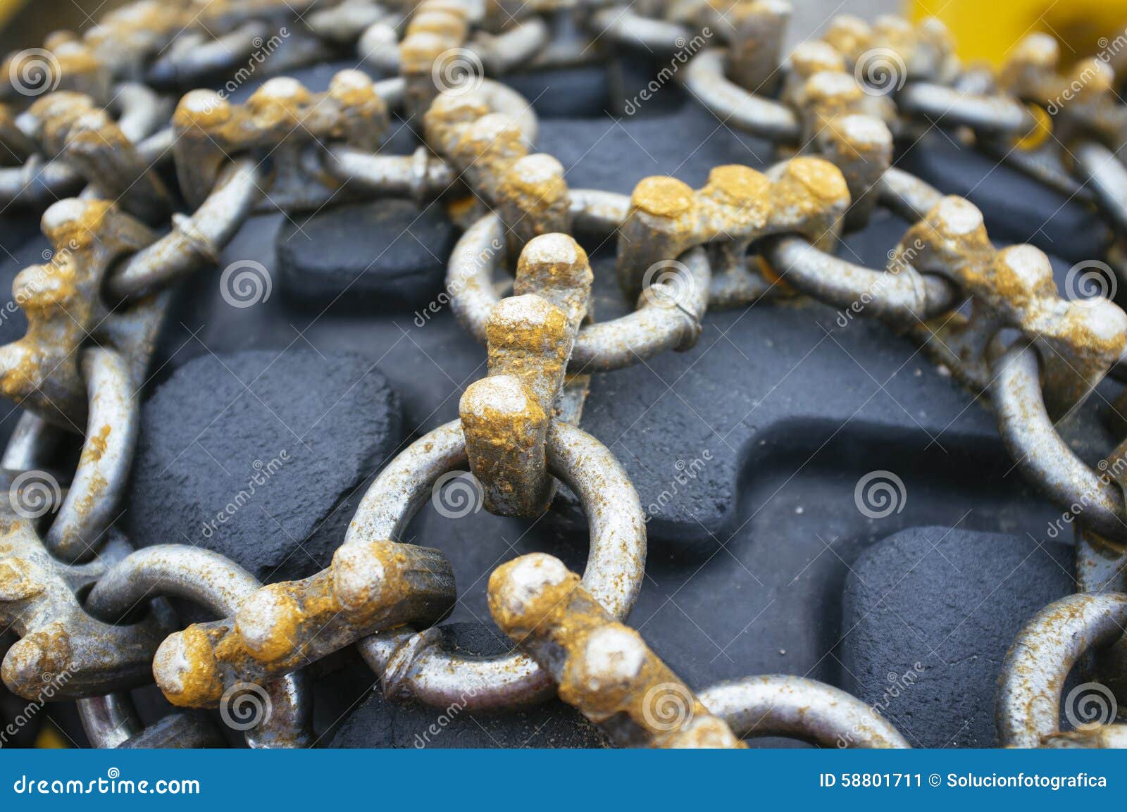 Ice chains stock image. Image of profile, track, rubber - 58801711