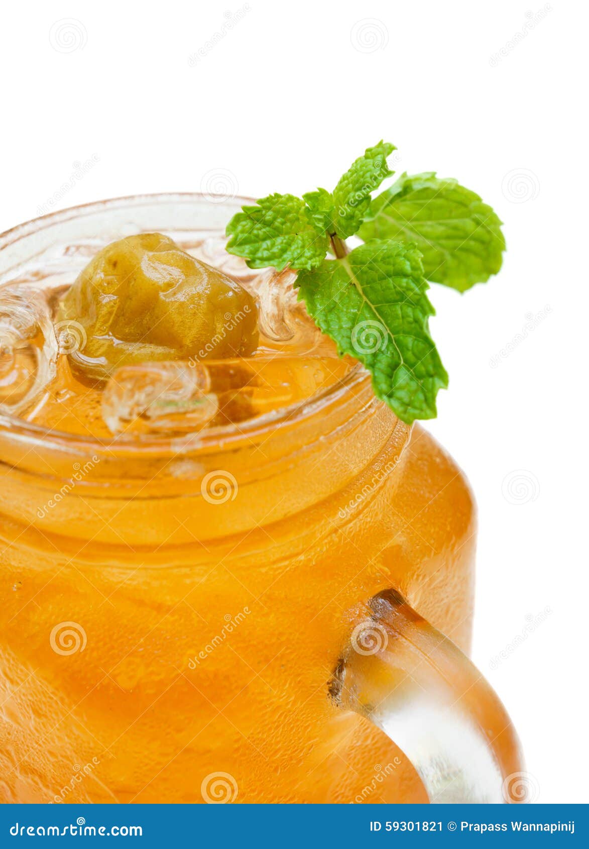 Ice Chinese plum tea stock image. Image of refreshment - 59301821