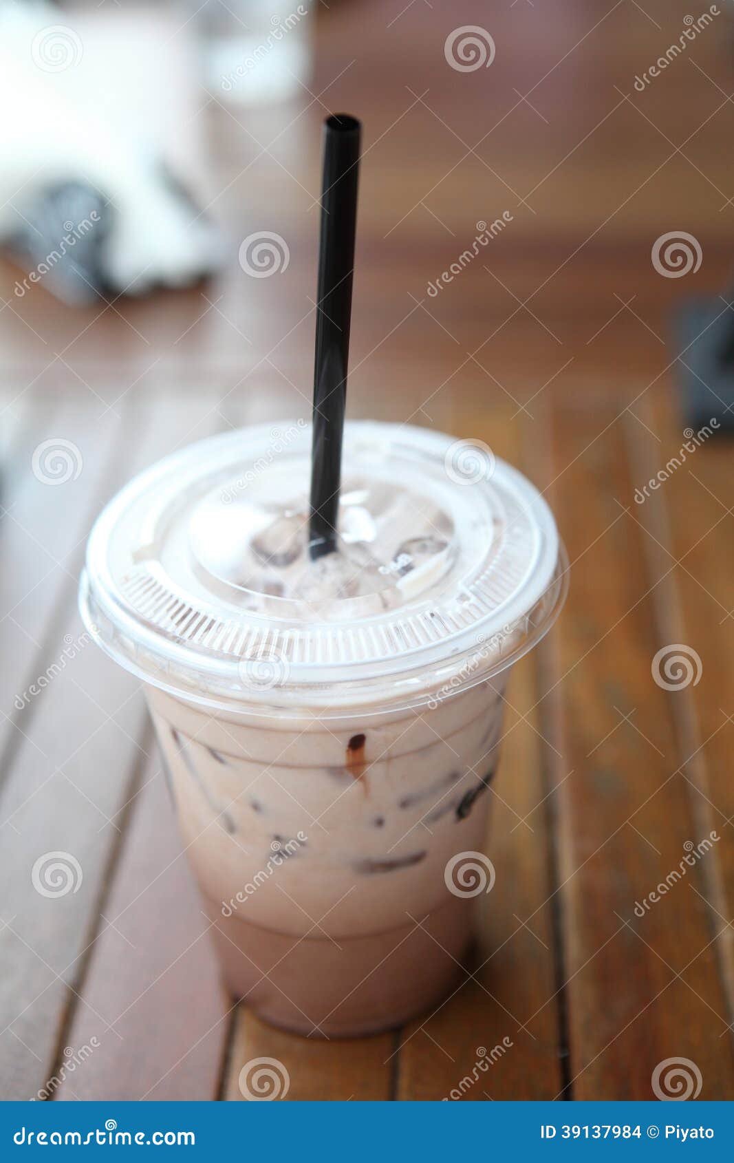 Ice chocolate stock photo. Image of cream, drink, cafe - 39137984