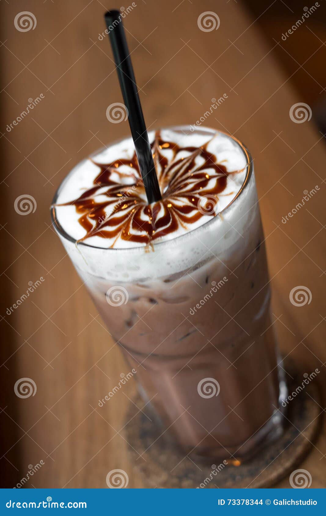 Ice chocolate. stock photo. Image of delicious, close - 73378344