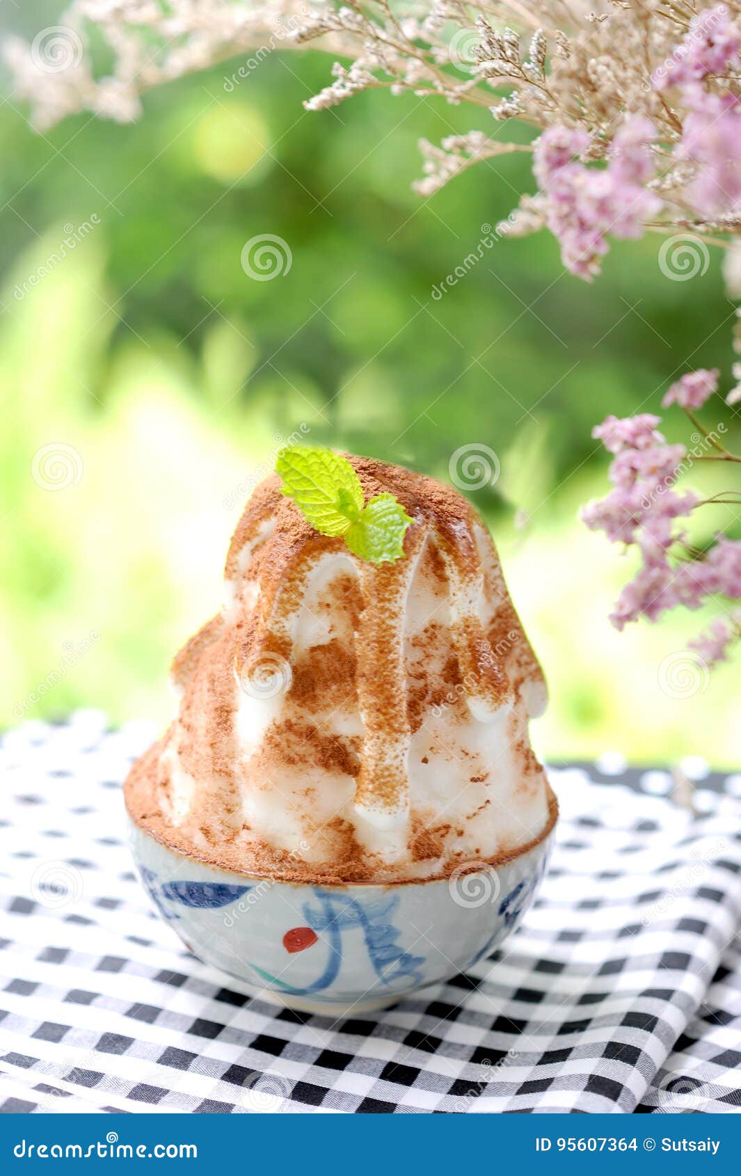 Ice chocolate stock photo. Image of beverages, cream - 95607364