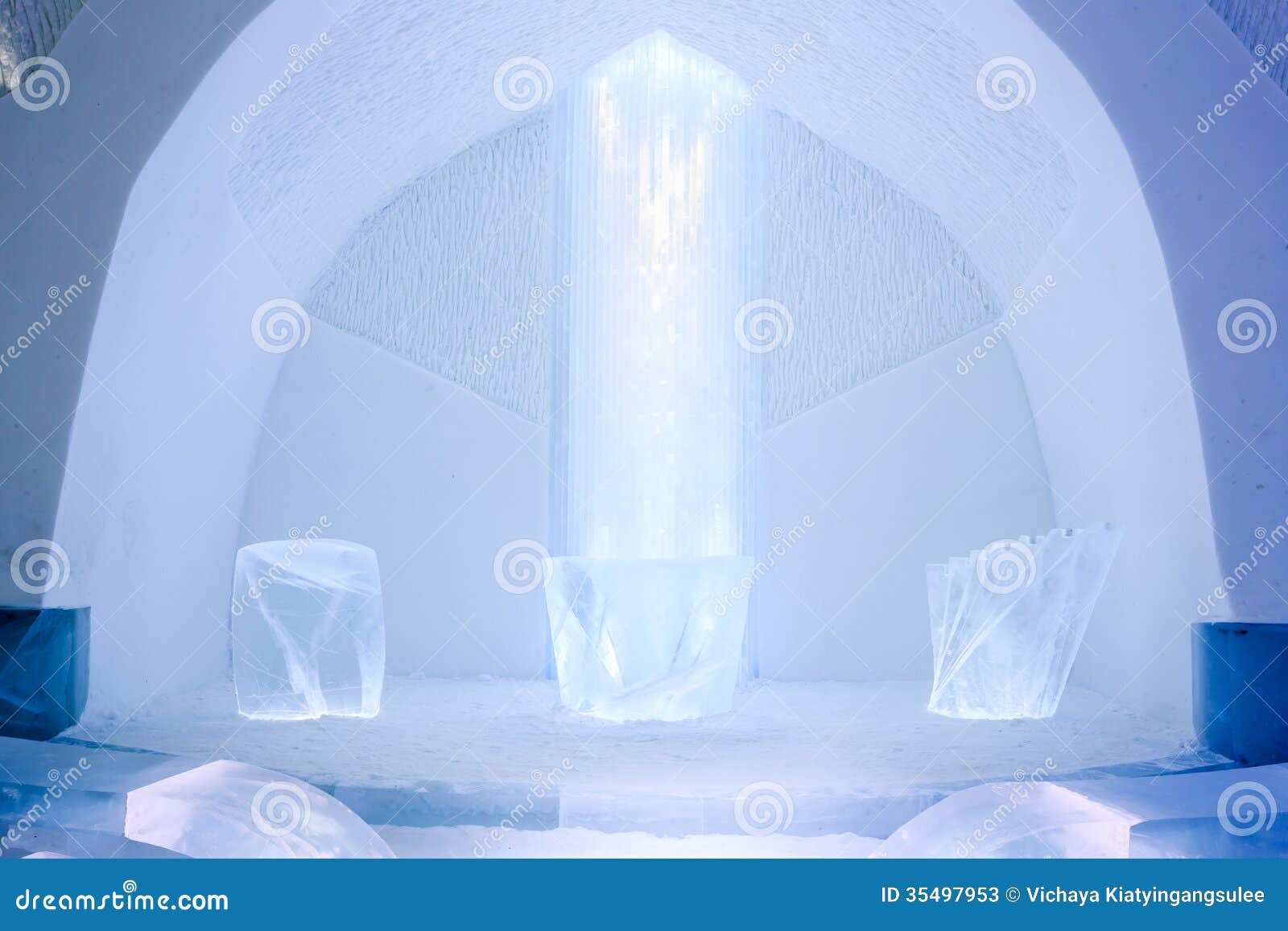Ice Church stock image. Image of passage, cold, fireplace - 35497953
