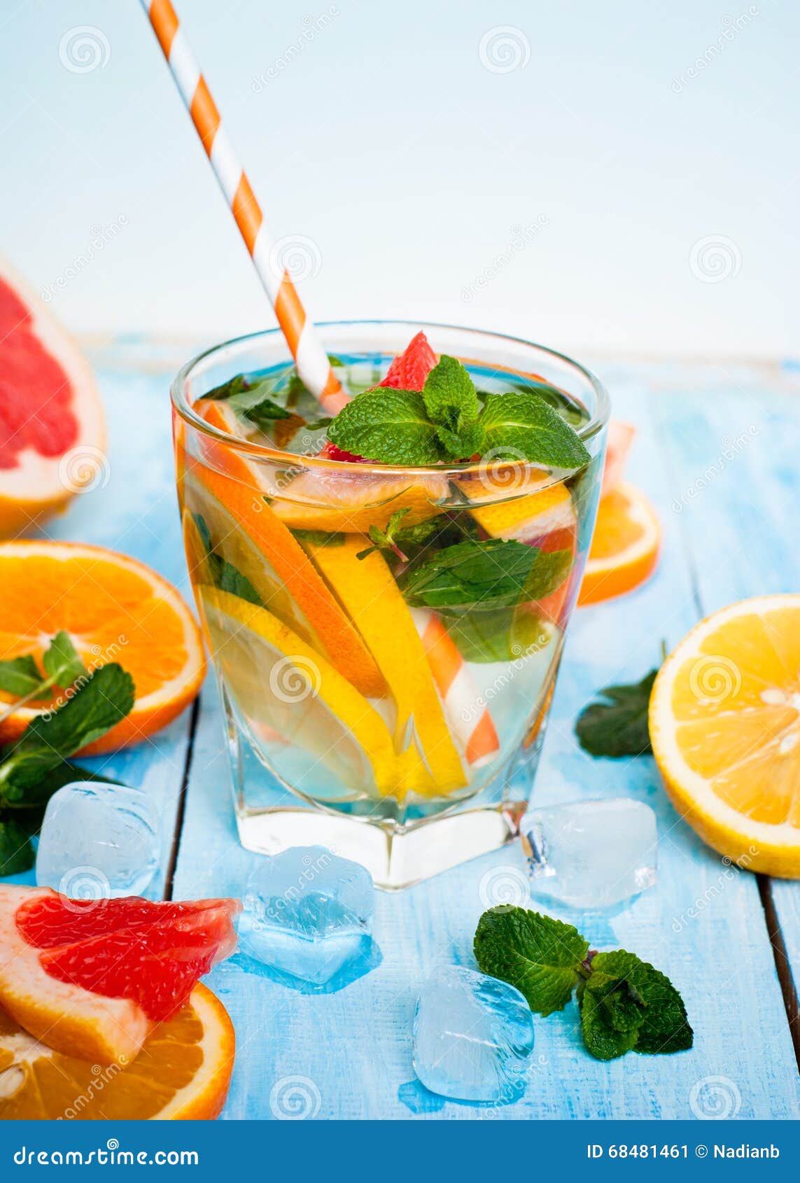 Ice citrus drink stock image. Image of lemonade, beverage - 68481461
