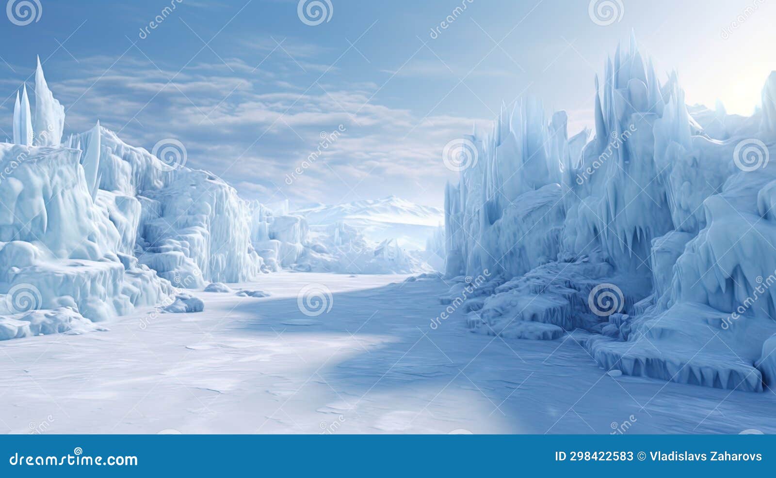 Ice Cliffs: High Ice Formations Created from Frozen Gases and Materials ...