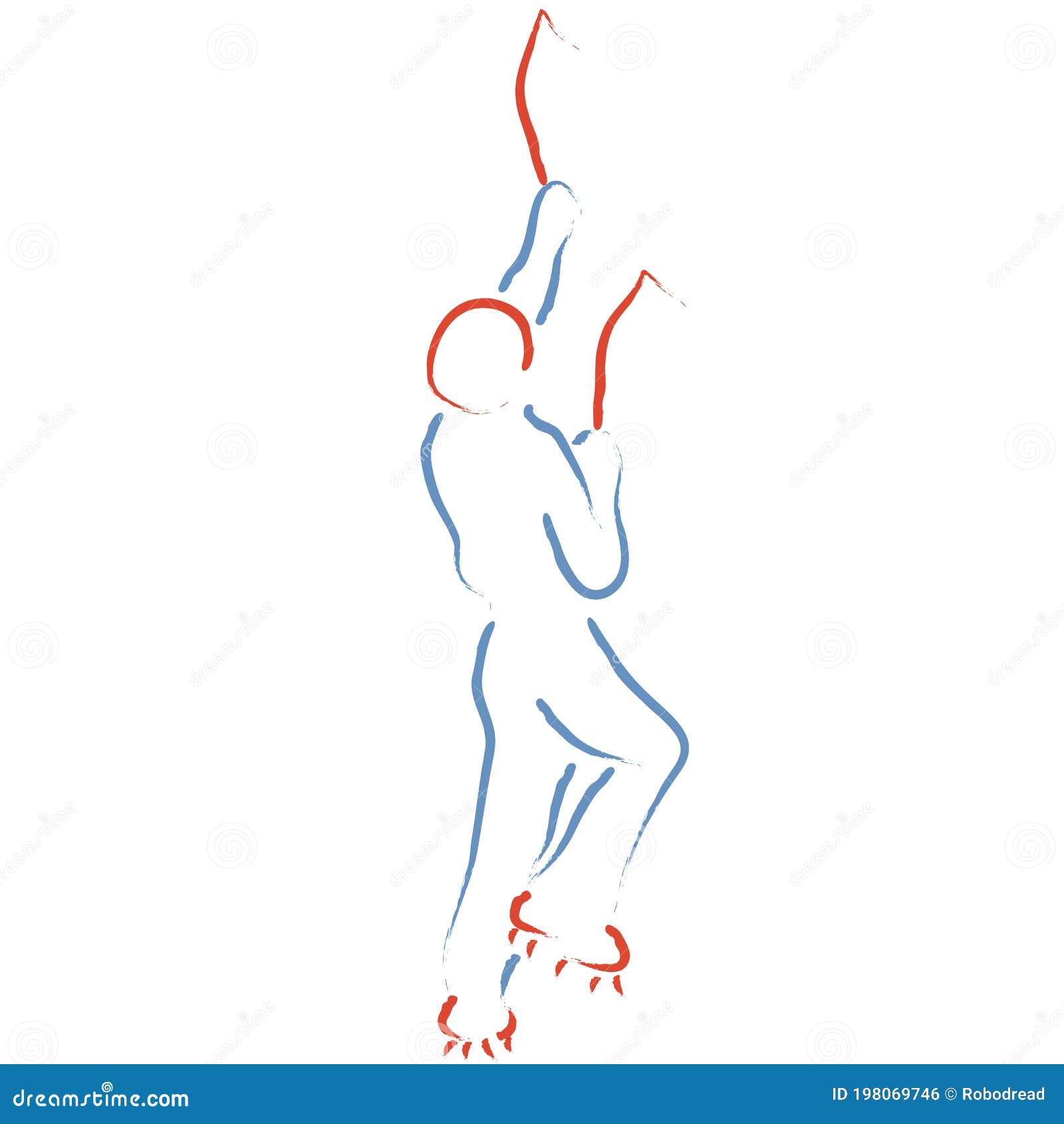 Ice Climbing, Climber Stylized Vector Illustration Stock Vector ...