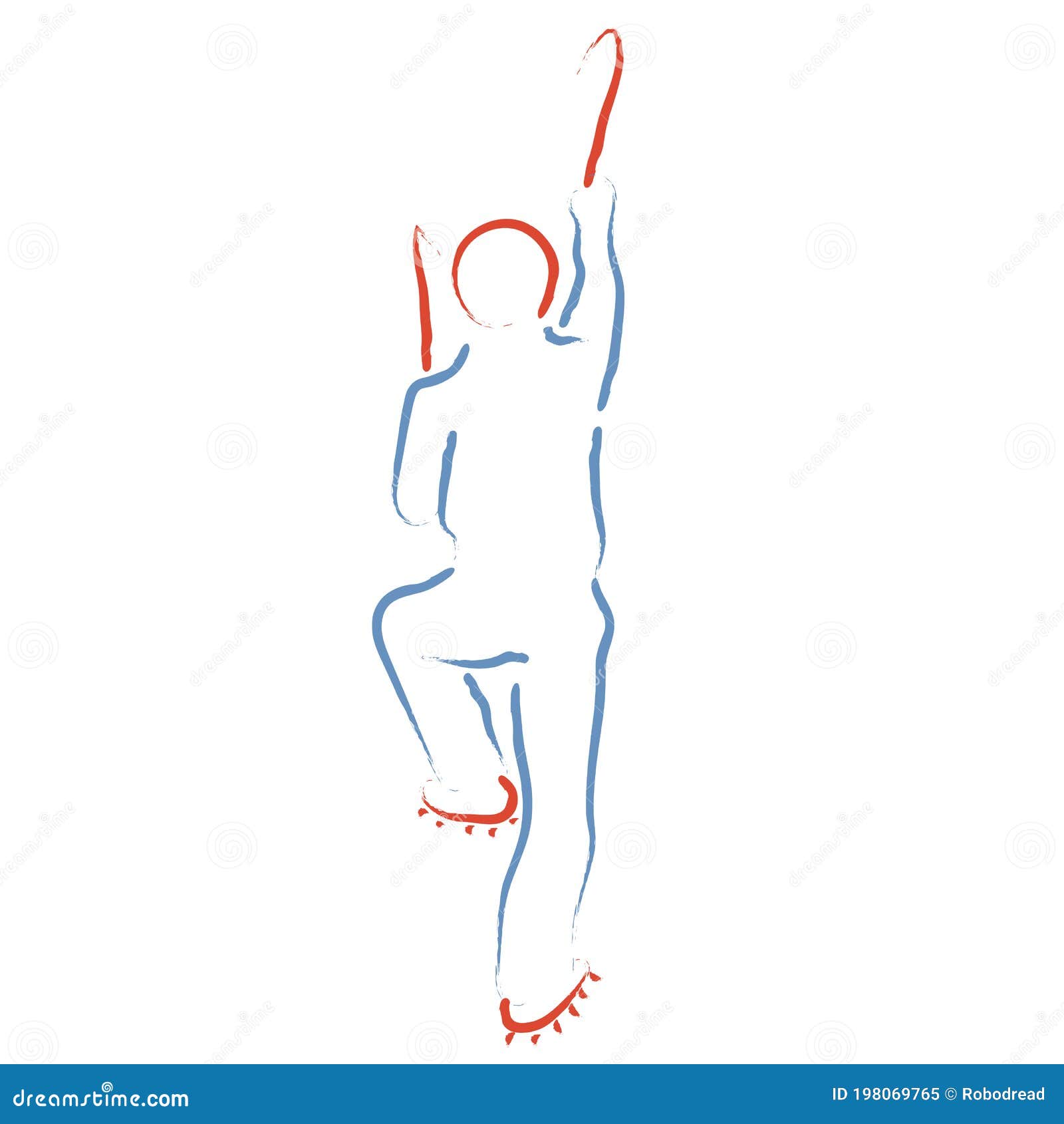 Ice Climbing, Climber Stylized Vector Illustration Stock Vector ...