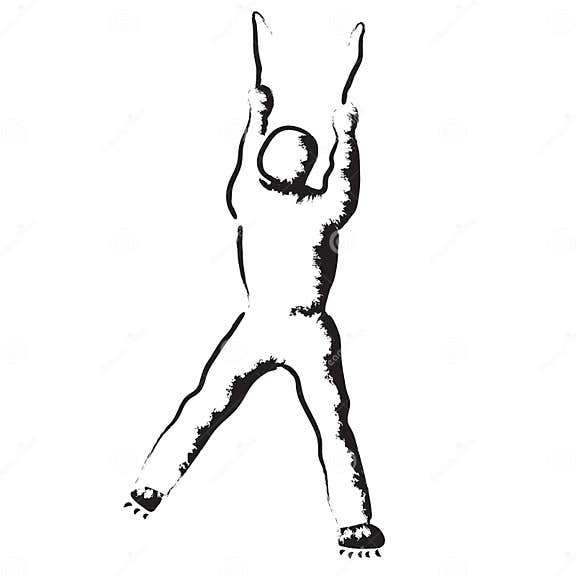 Ice Climbing Stylized Vector Illustration Stock Vector - Illustration ...