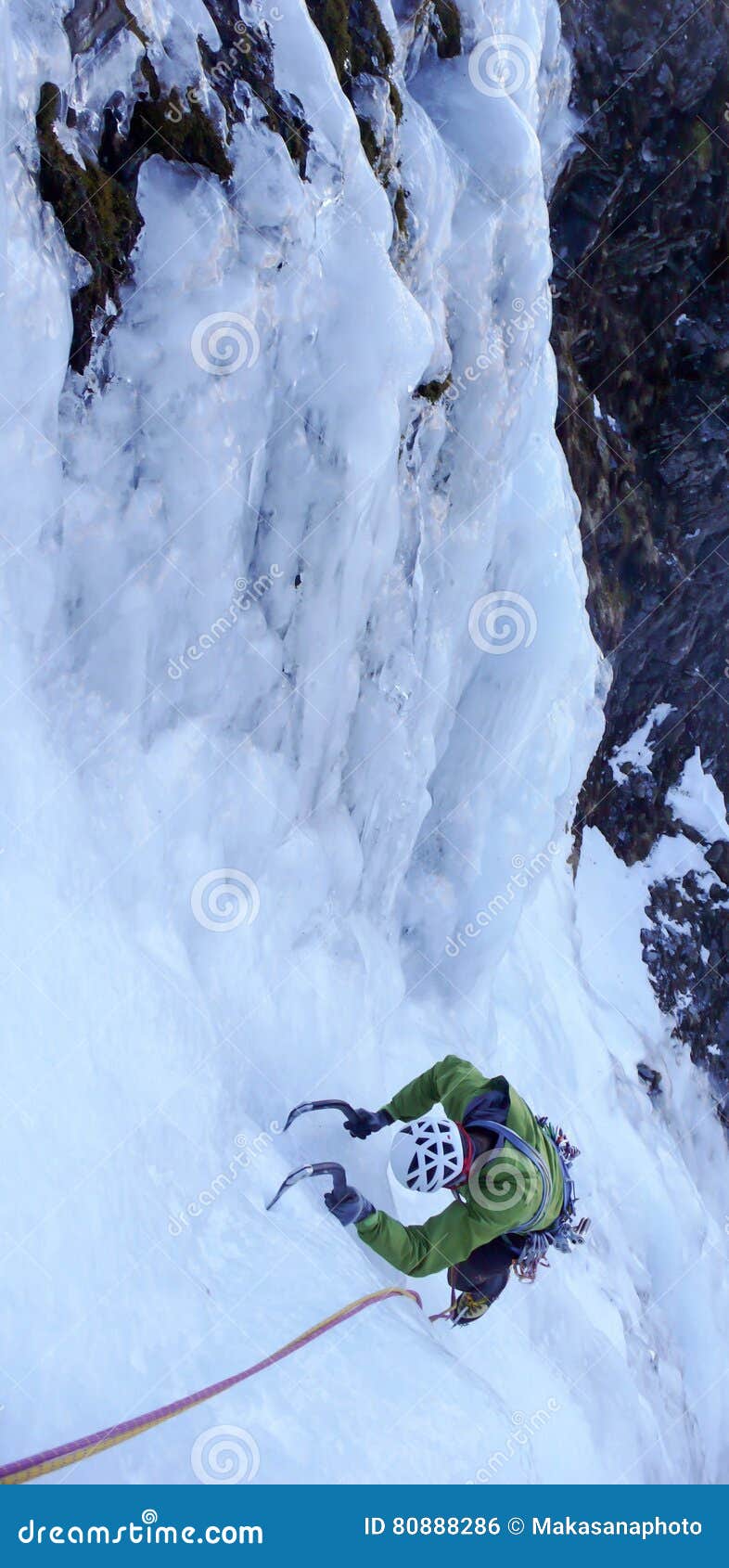 Ice climbing stock photo. Image of snow, swiss, southeastern - 80888286