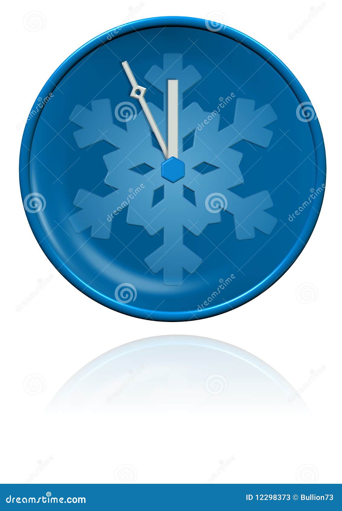 Ice clock stock illustration. Illustration of clock, cold - 12298373
