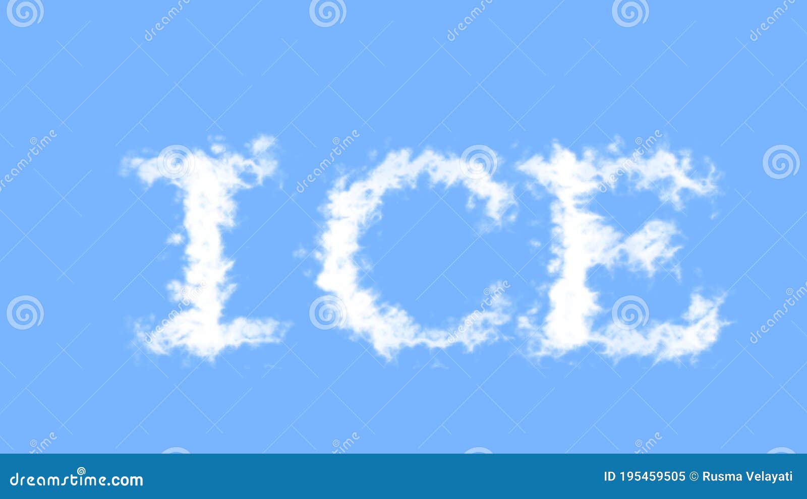 Ice Cloud Text Effect Sky Isolated Background Stock Video - Video of ...
