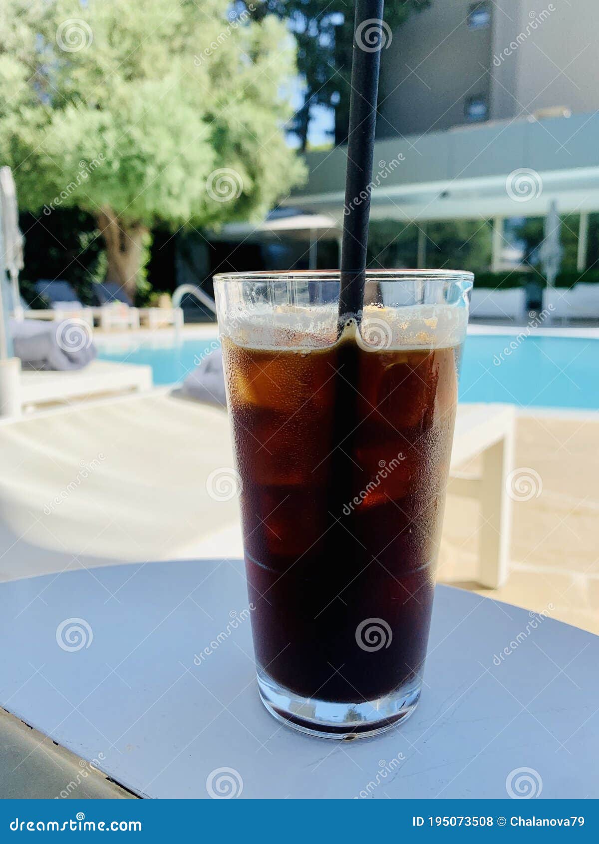 Ice Coffee on the Table Americano Stock Photo - Image of cold ...