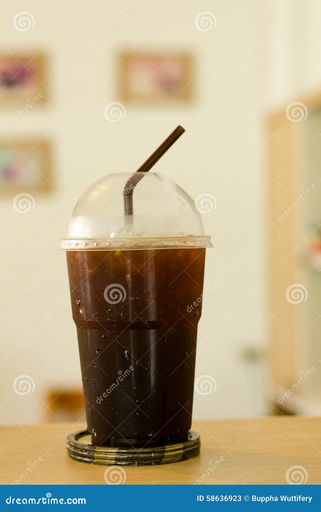 Ice coffee stock image. Image of caffeine, americano - 58636923