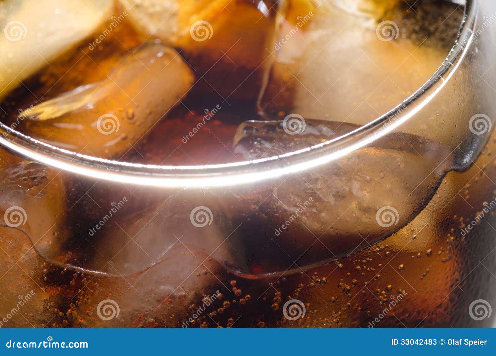 Ice in coke glass stock image. Image of frame, refreshment - 33042483