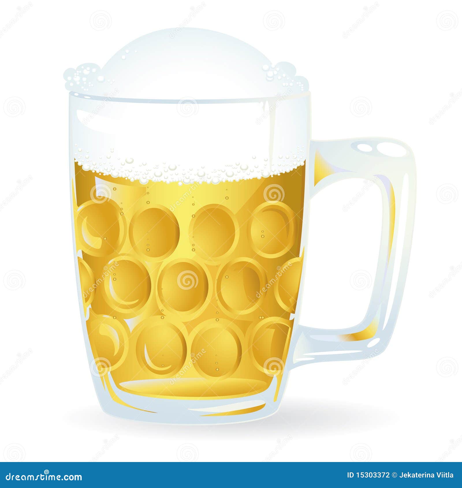 Ice cold beer stock vector. Illustration of beer, glass - 15303372