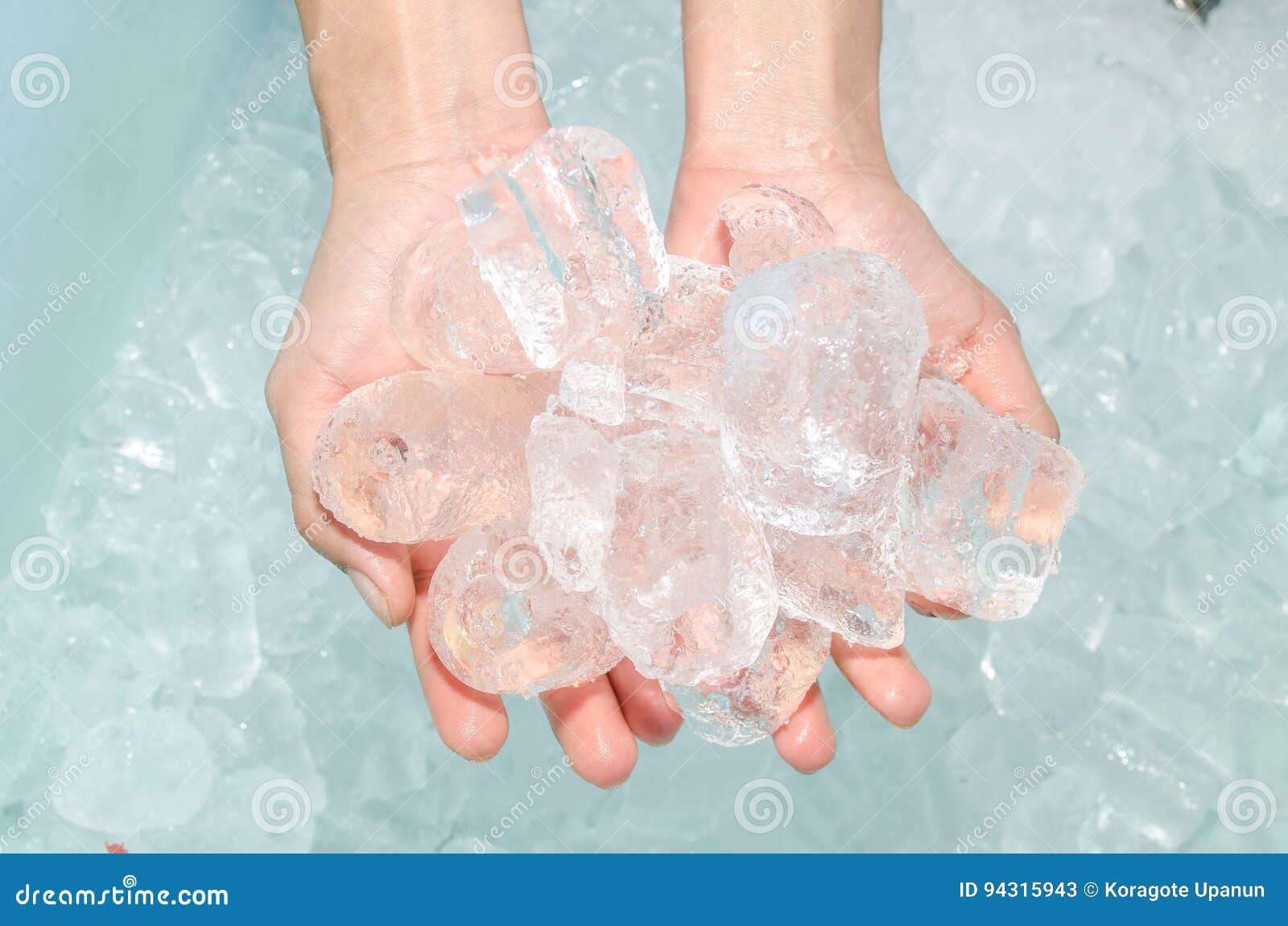 Ice cold hands stock image. Image of human, transparent - 94315943