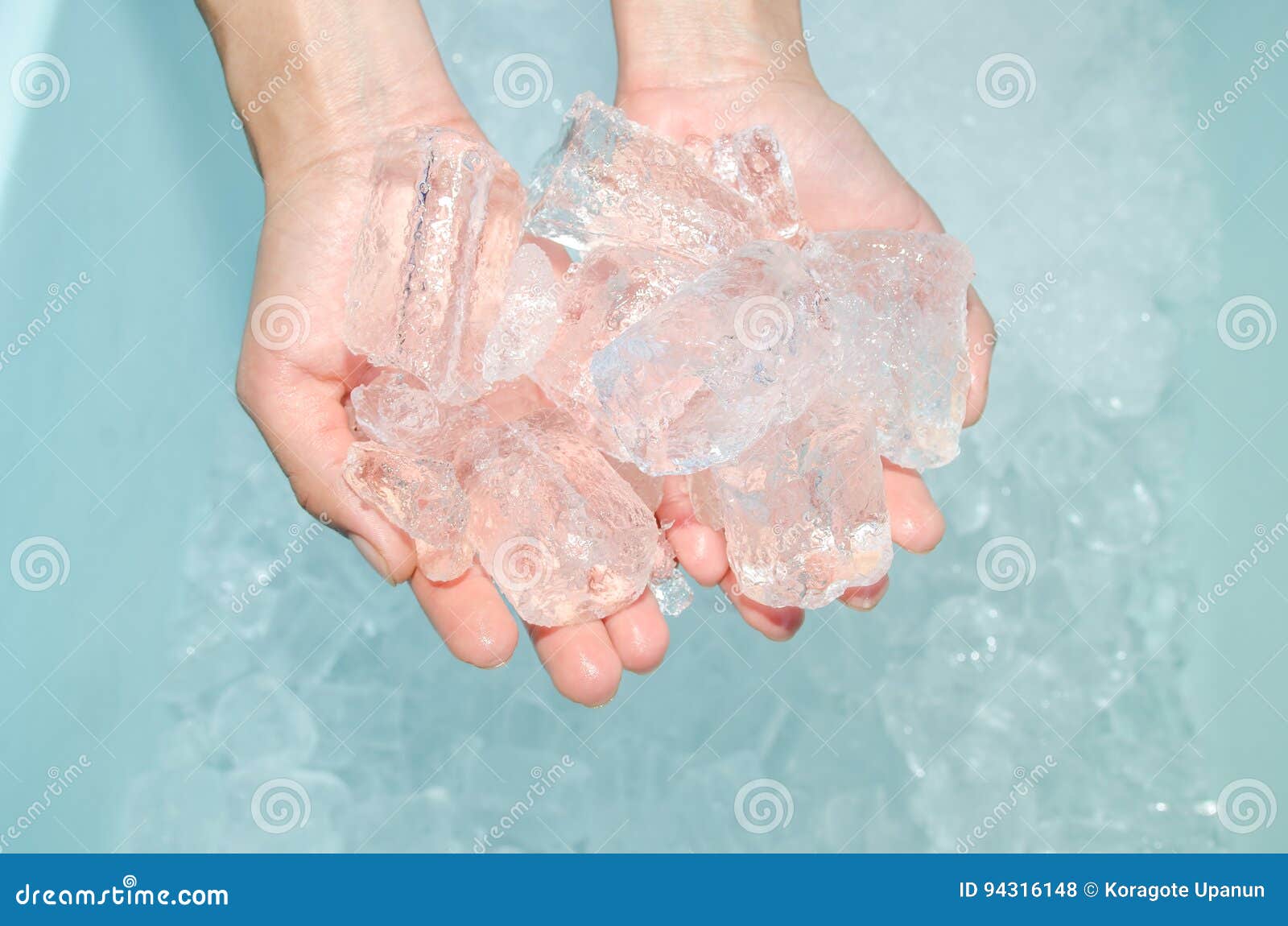 Ice cold hands stock photo. Image of drinking, shape - 94316148