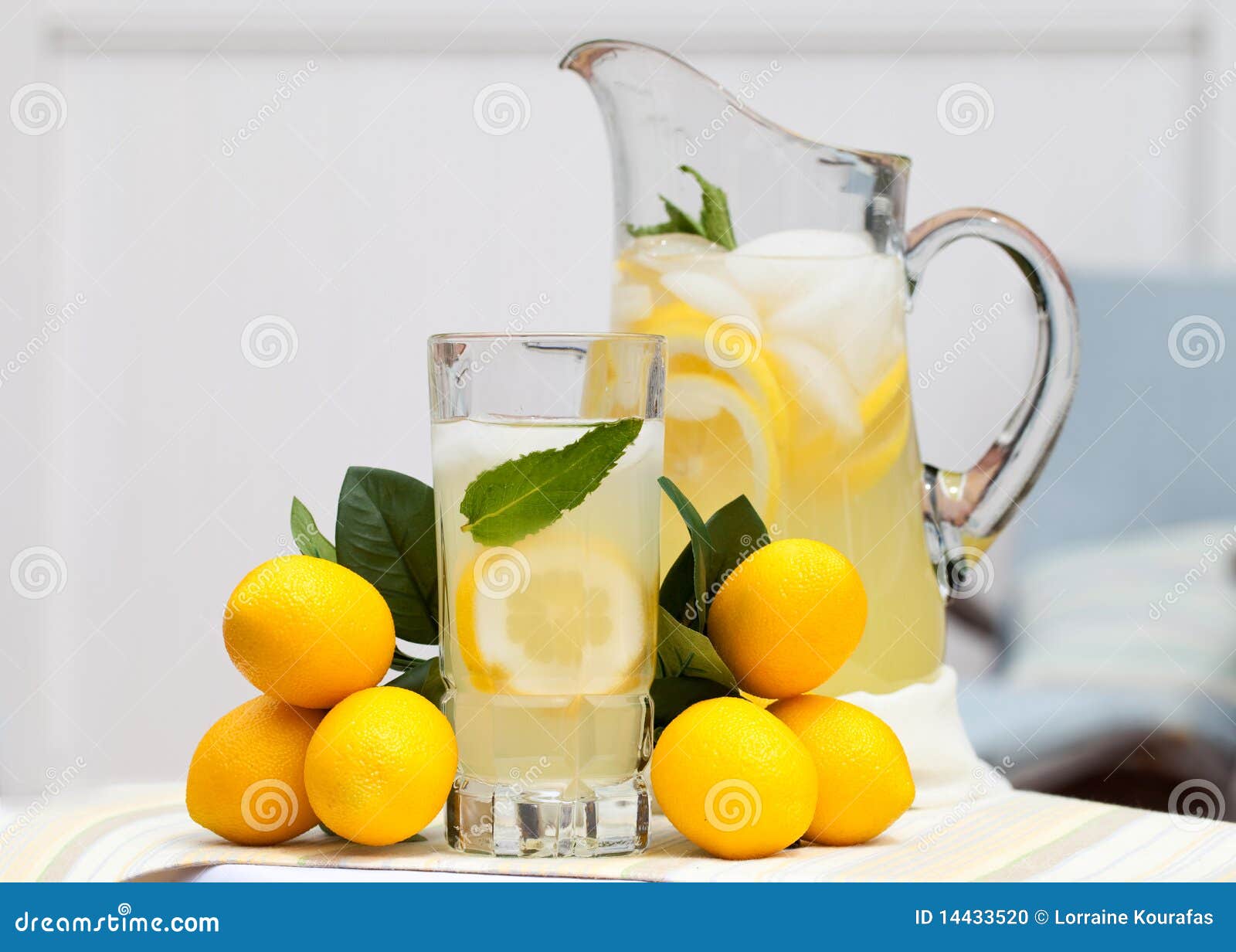 Ice Cold Lemonade with Mint Stock Photo - Image of fruit, outdoor: 14433520