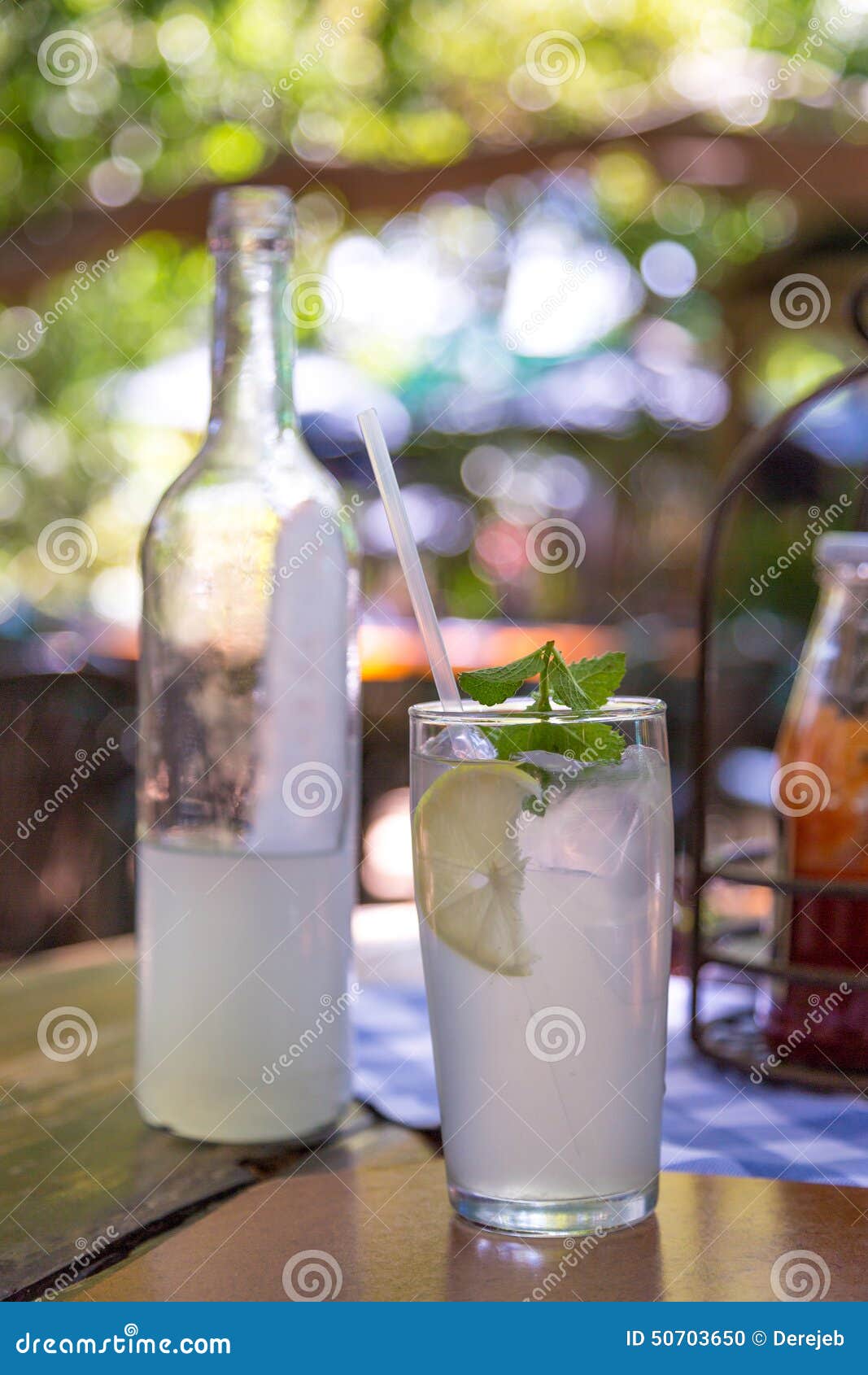 Ice Cold Lemonade Served with Mint Leaves Stock Photo - Image of mojito ...