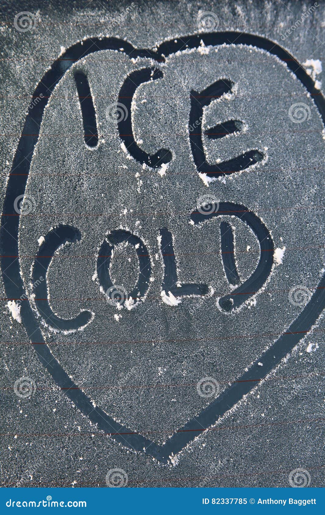 Ice cold message stock image. Image of frost, climate - 82337785