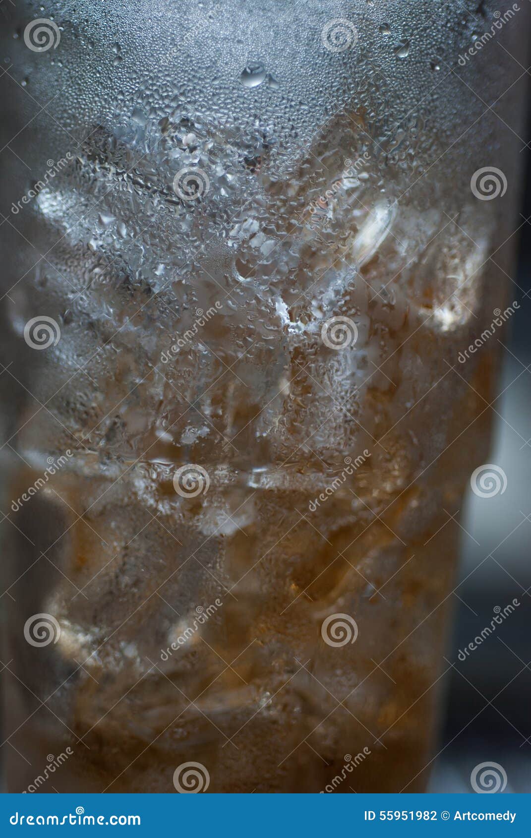 Ice Cold Refreshing Coca Cola Glass Stock Photo - Image of cube, life ...