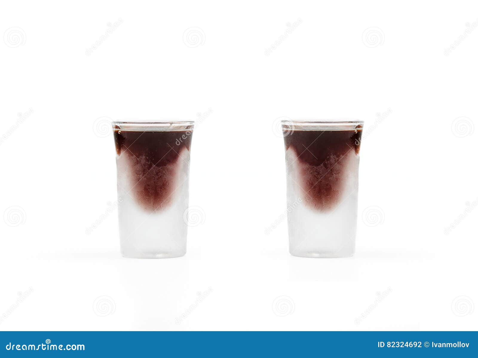 Ice Cold Shots of Alcohol stock photo. Image of golden - 82324692
