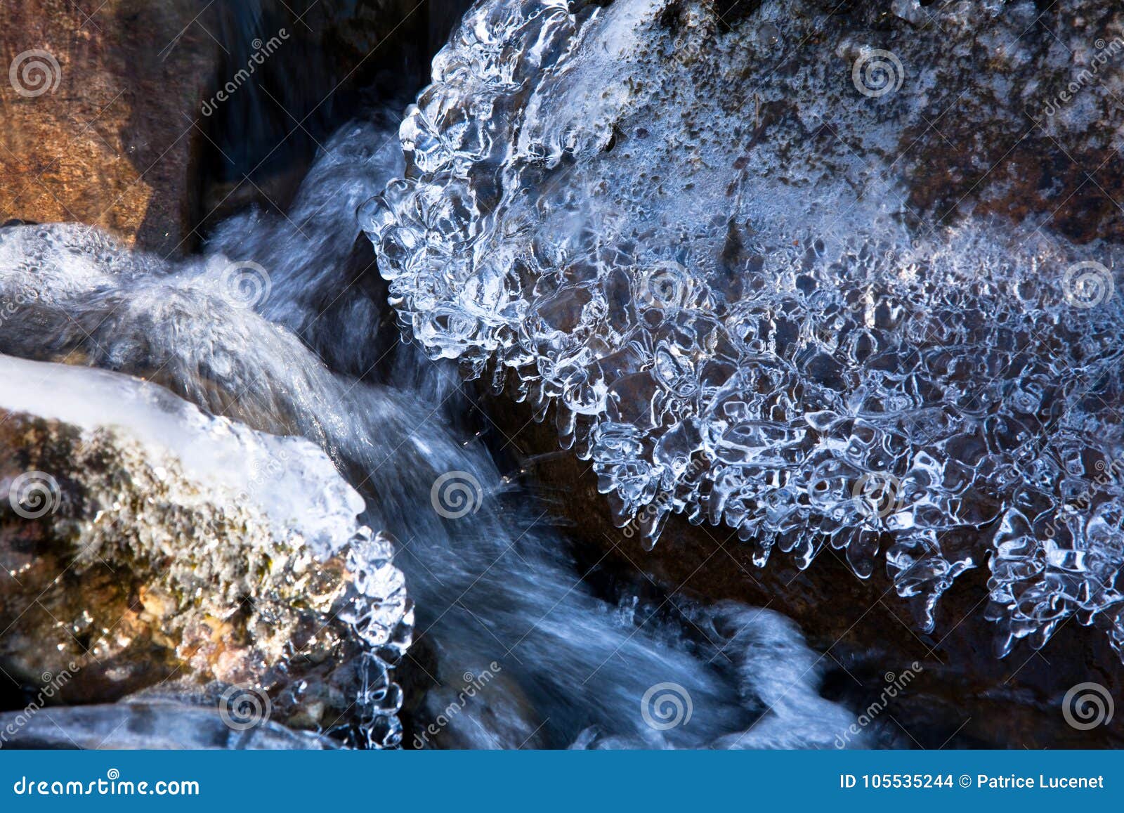 Ice and cold water stock photo. Image of effect, texture - 105535244