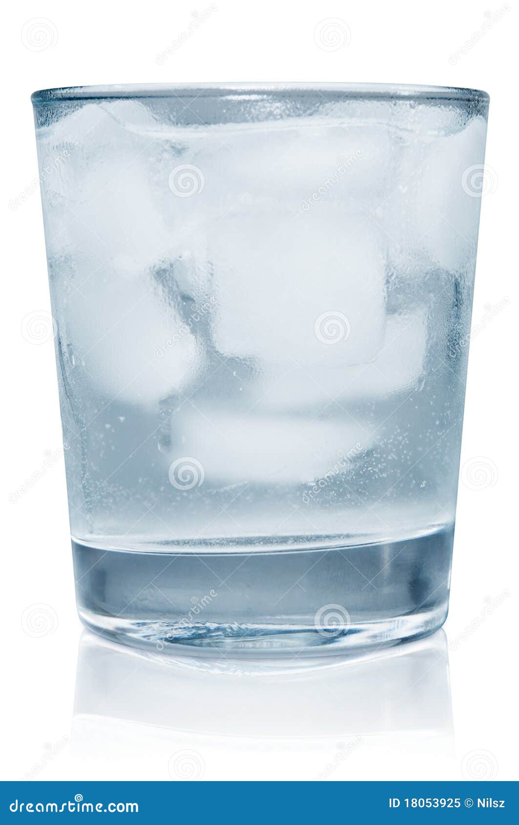Ice Cold Water with Icecubes Stock Image - Image of freeze, cold: 18053925