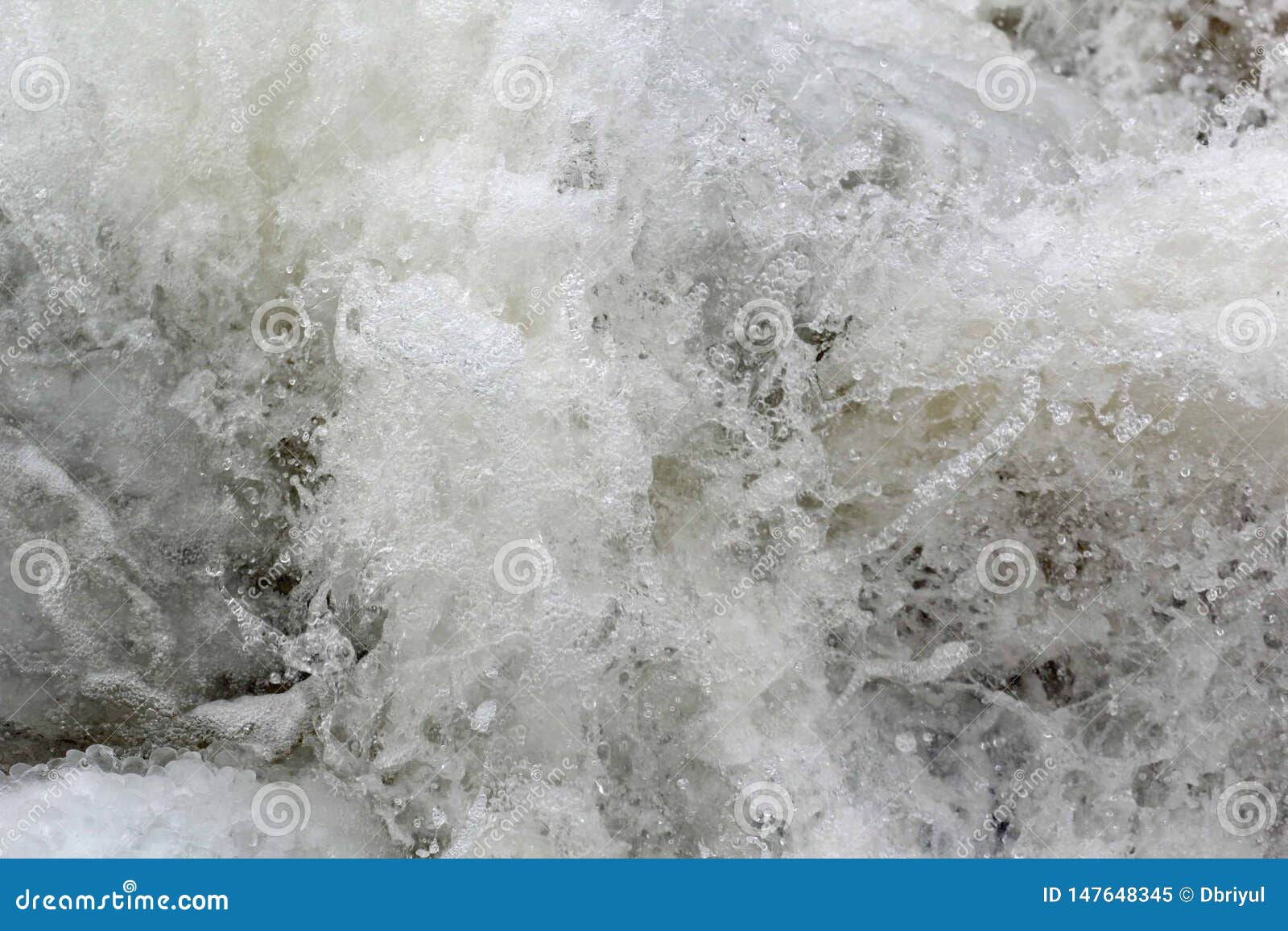 Ice Cold Water Splashes from Flowing River Stock Image - Image of ...