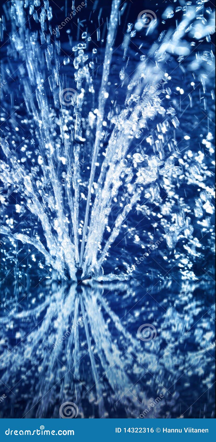 Ice cold water spray stock photo. Image of reflection - 14322316