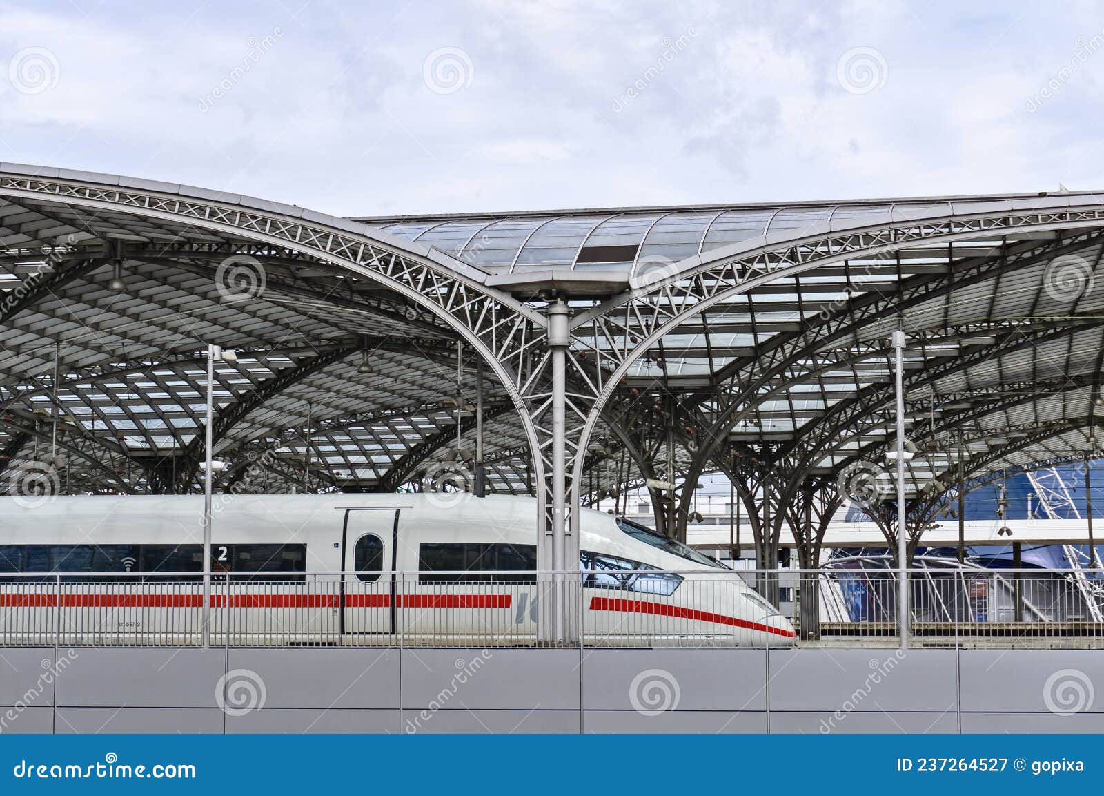 ICE in Cologne Main Station Editorial Photography - Image of railcar ...