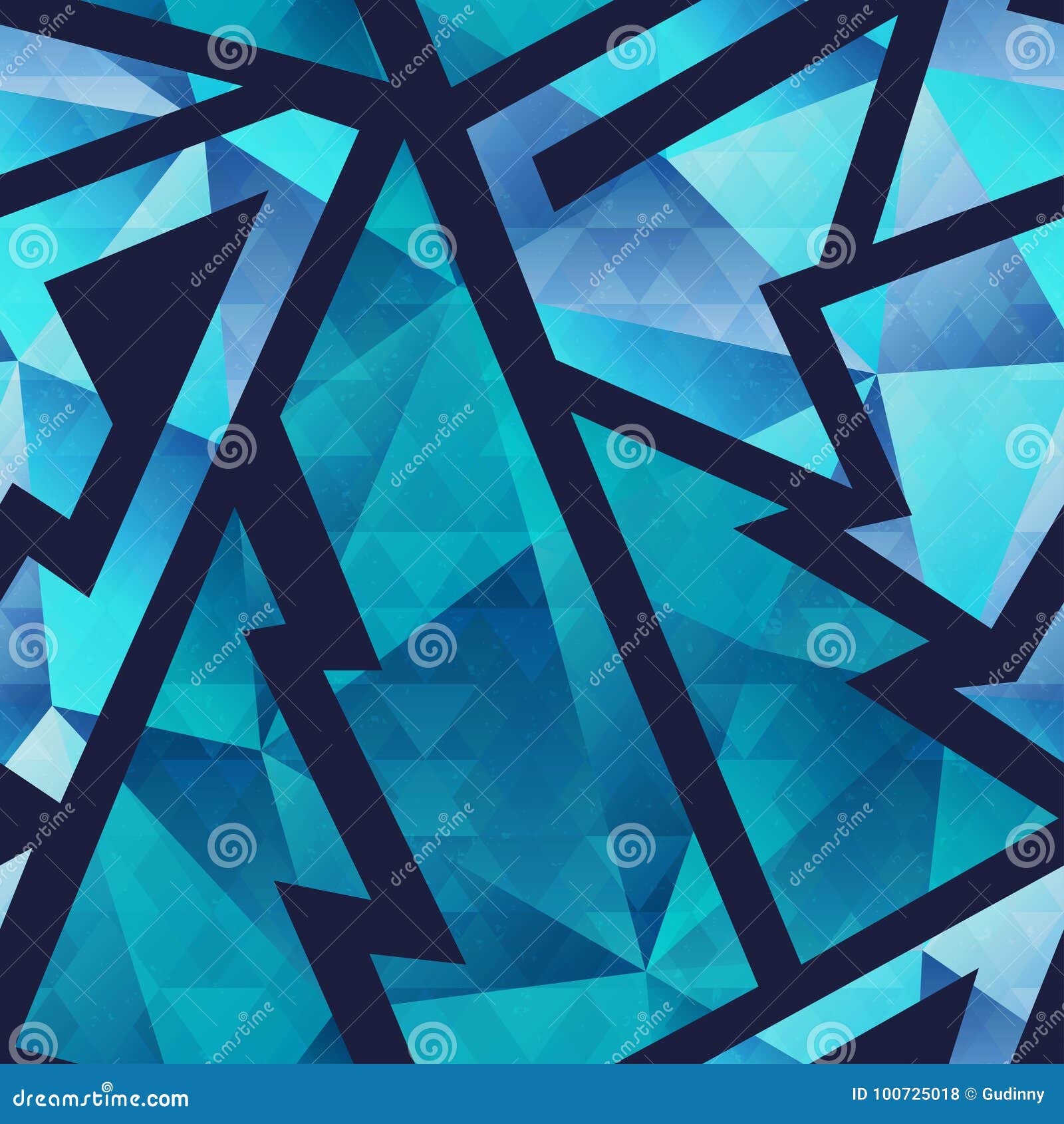 Ice Color Geometric Seamless Pattern Stock Vector - Illustration of ...