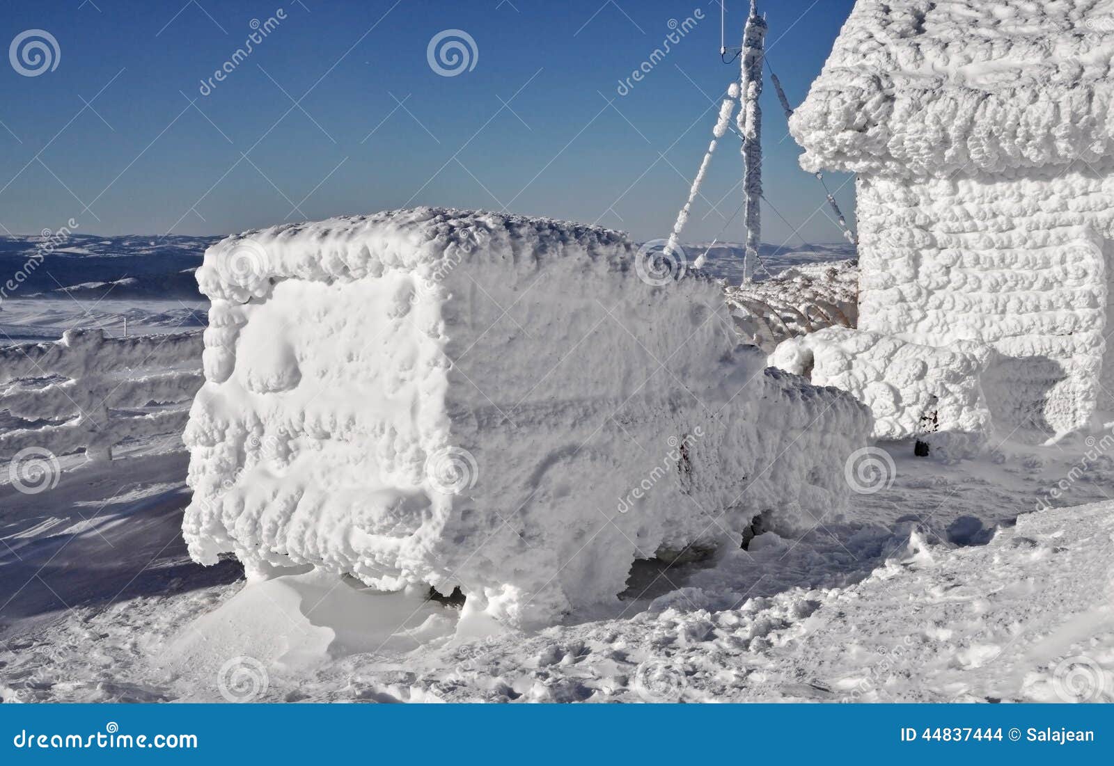 Ice Covered Truck at Winter Stock Photo - Image of december ...