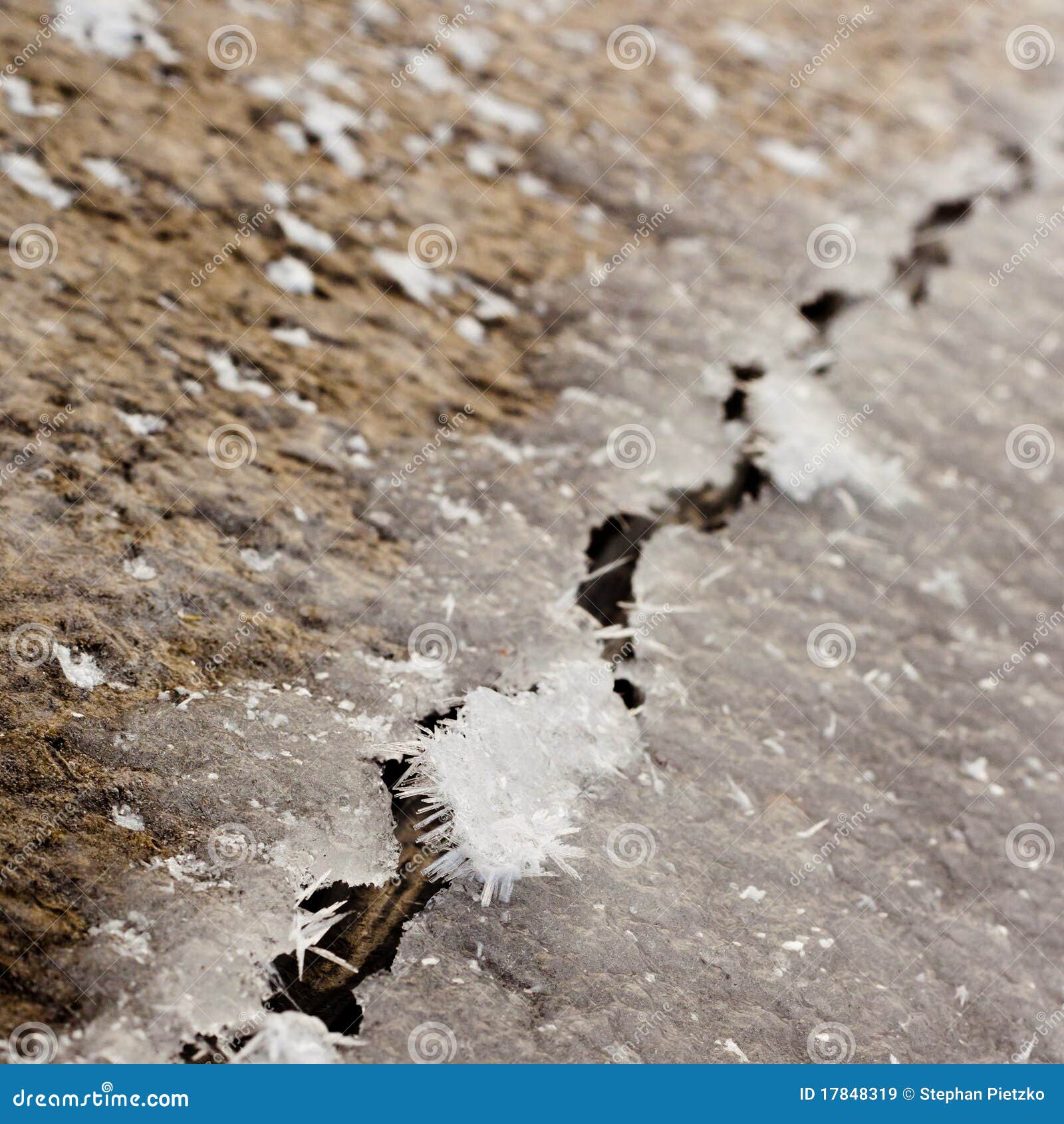 Ice Crack stock image. Image of fragile, river, crystalline - 17848319
