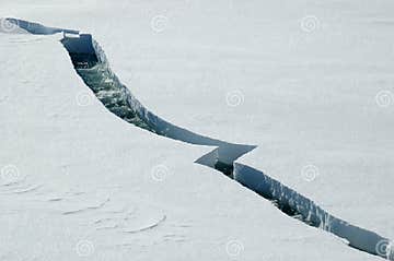 Ice crack stock photo. Image of pole, separate, change - 3567342