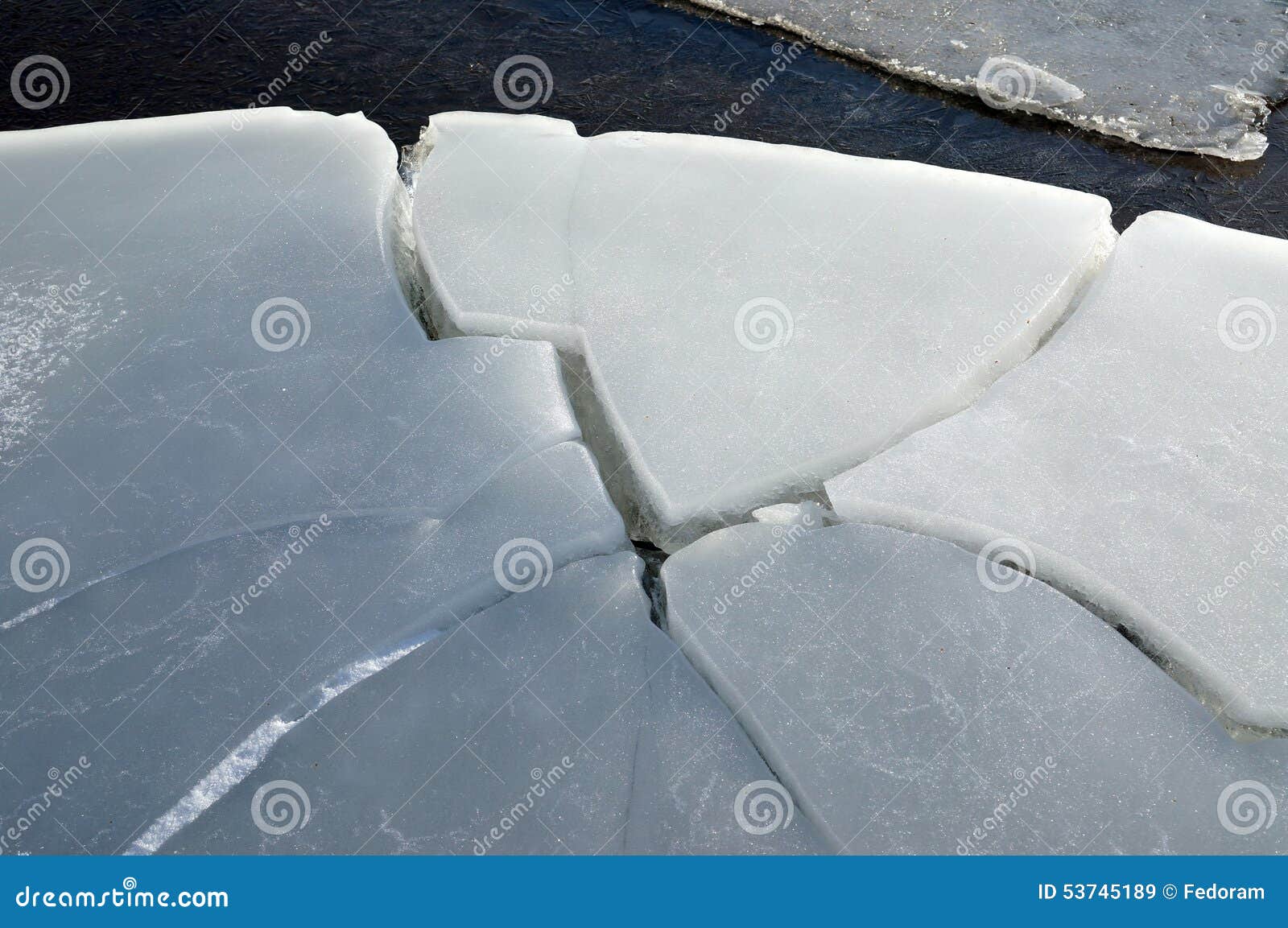 Ice crack stock image. Image of cracking, winter, arctic - 53745189