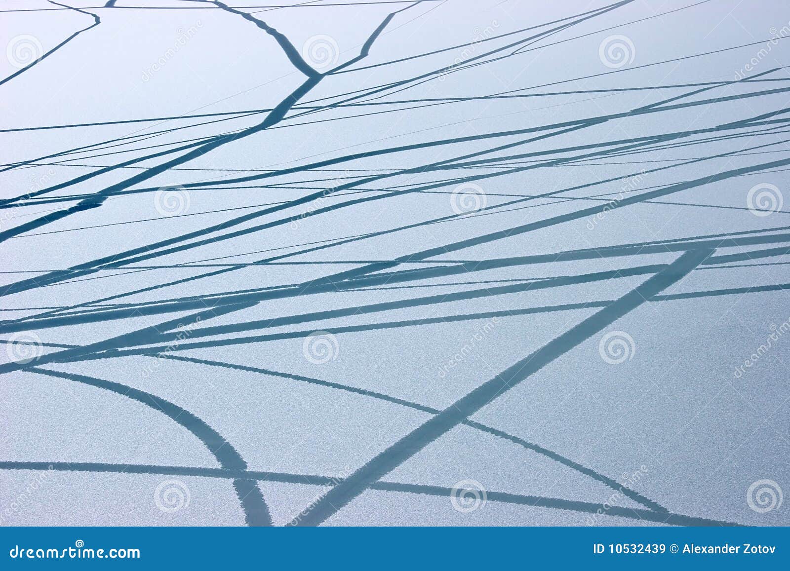 Ice Cracks Pattern at Lake Surface, Himalaya, Nepal Stock Image - Image ...