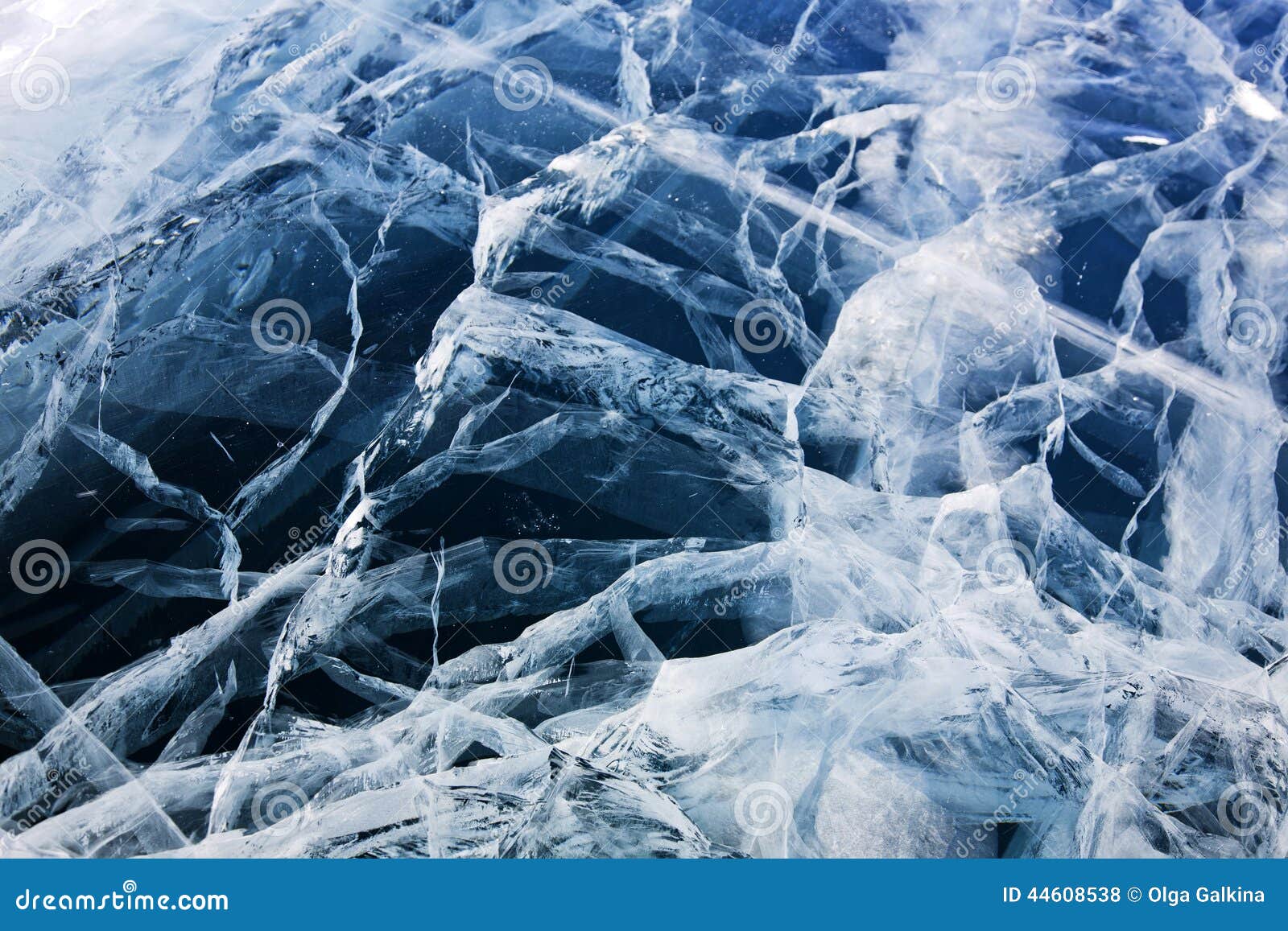 Ice cracks stock photo. Image of landscape, baikal, crack - 44608538
