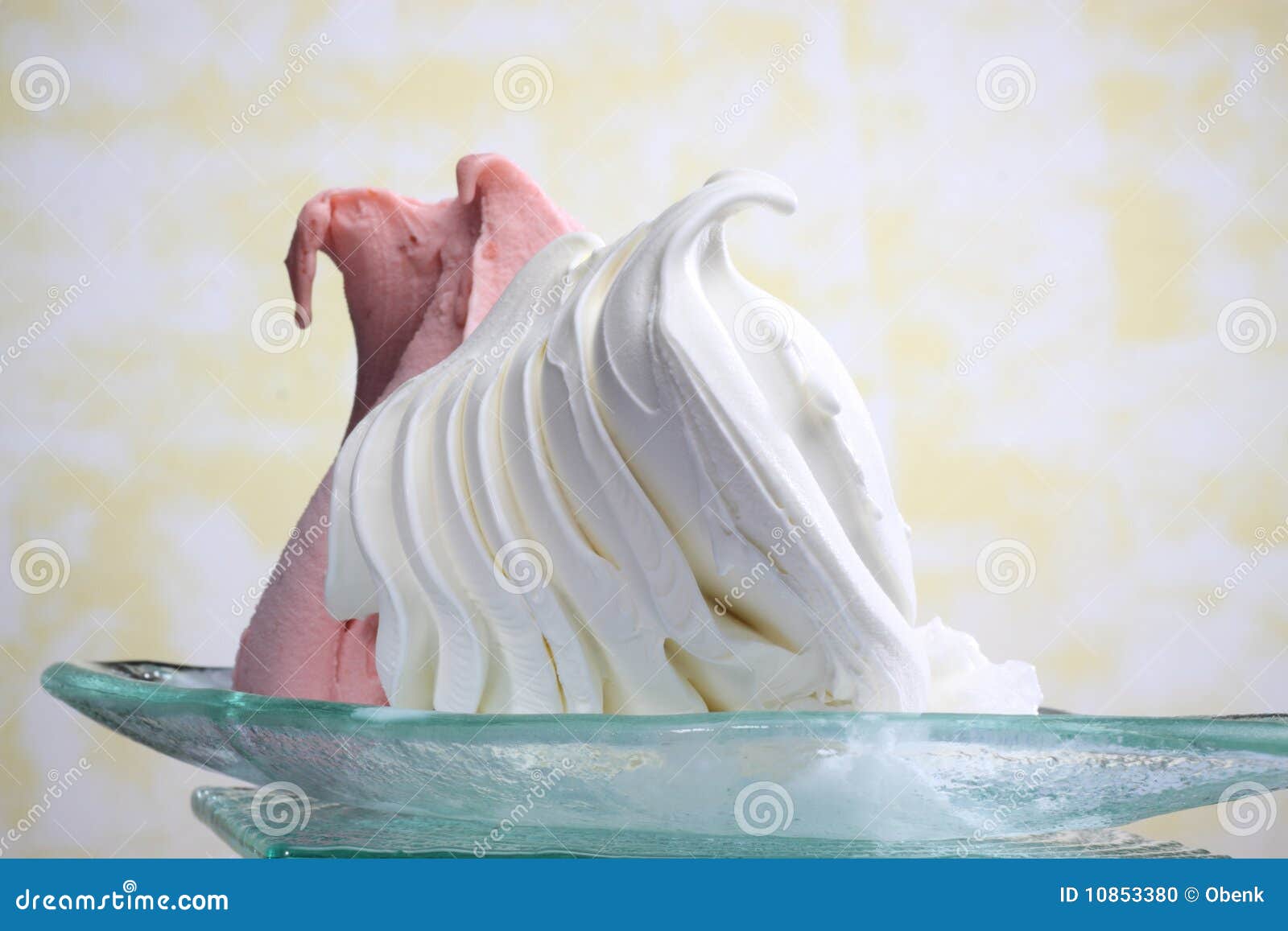Ice cream stock photo. Image of wave, melted, sweet, cone - 10853380